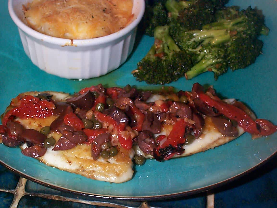 Fish Fillet With Garlic Butter and Black Olives Recipe - Food.com