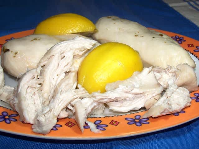 Poached Lemon Garlic Chicken Recipe - Food.com