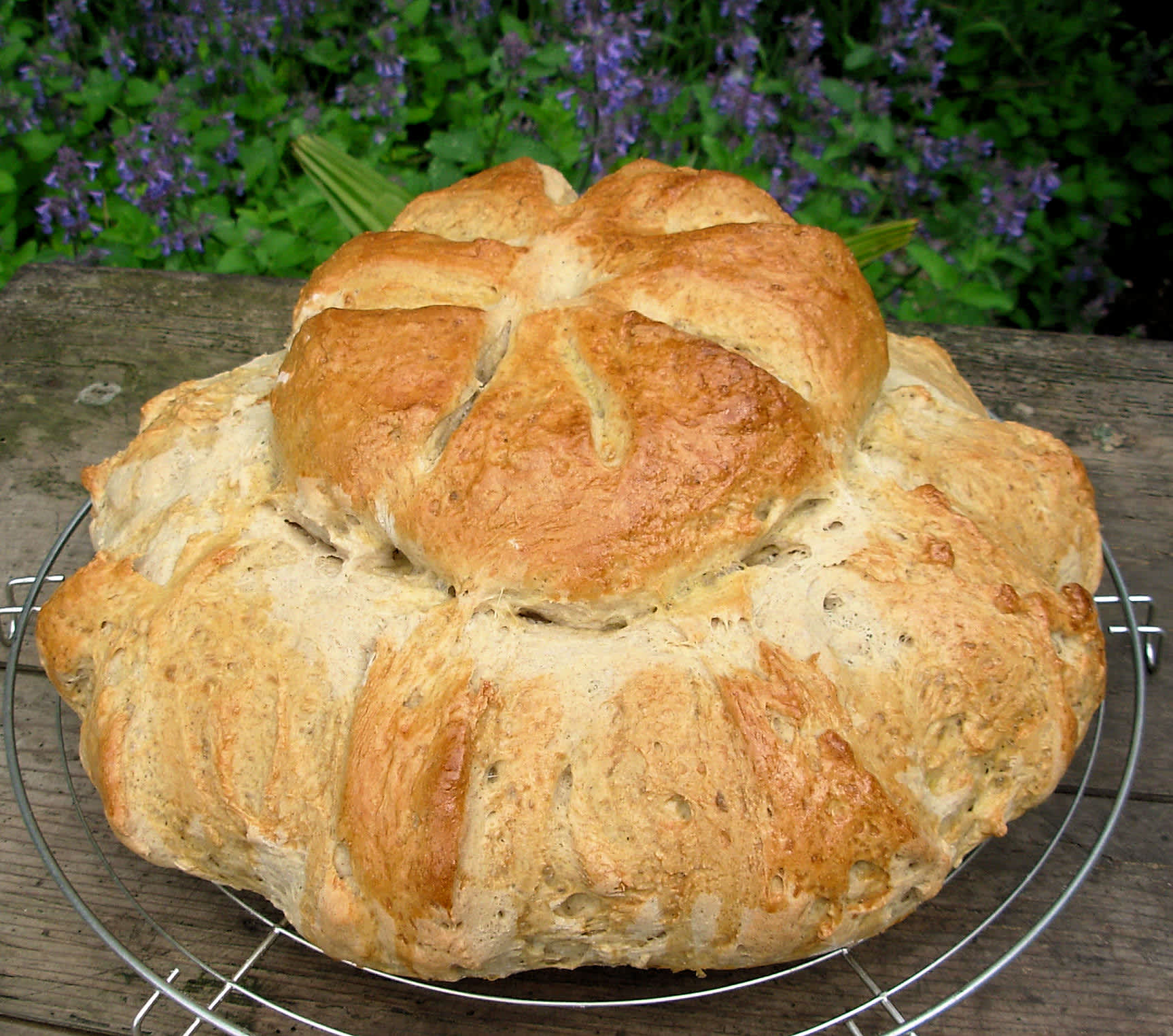 Traditional Cottage Loaf - Old Fashioned Rustic English Bread Recipe ...