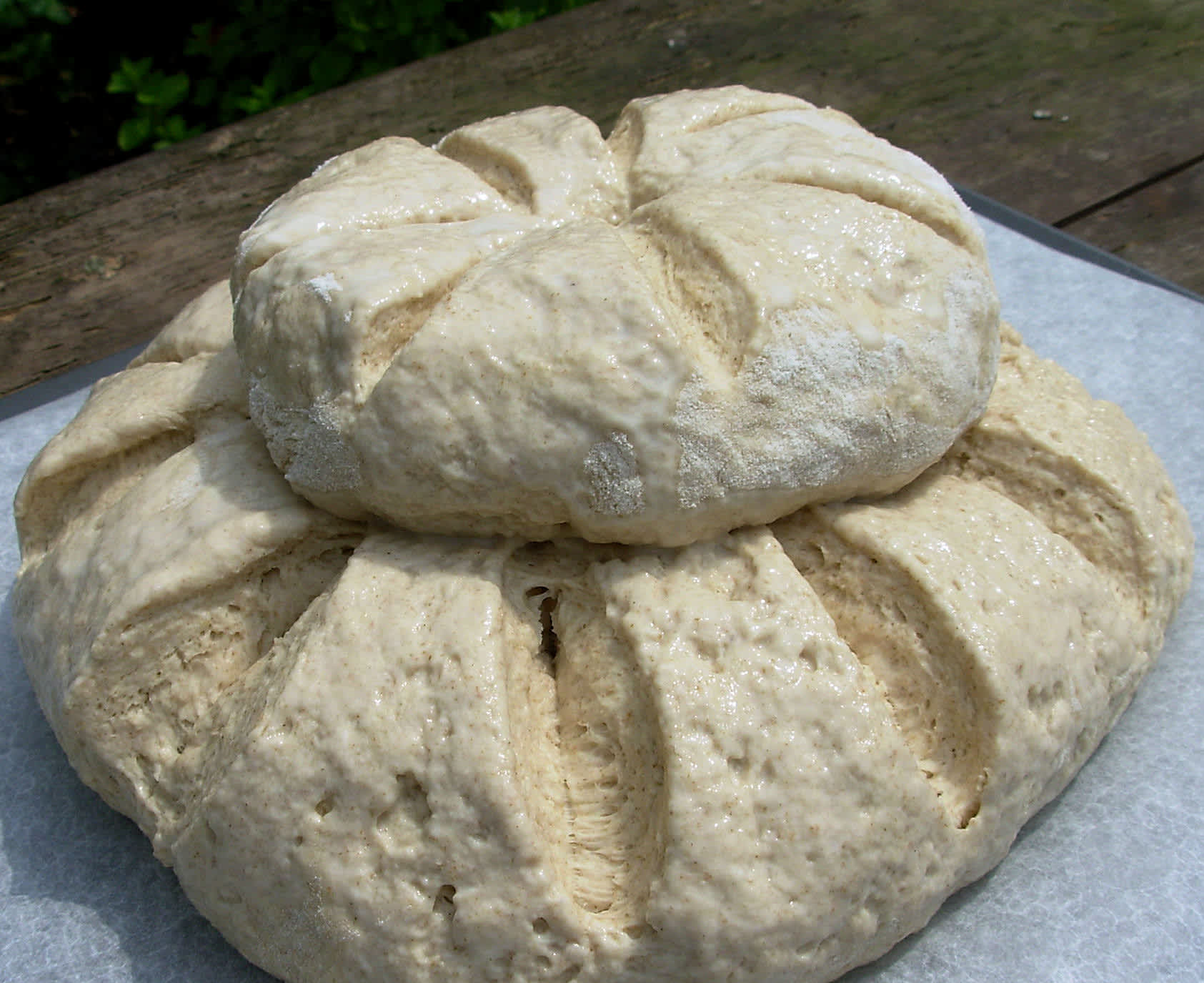 Traditional Cottage Loaf - Old Fashioned Rustic English Bread Recipe ...