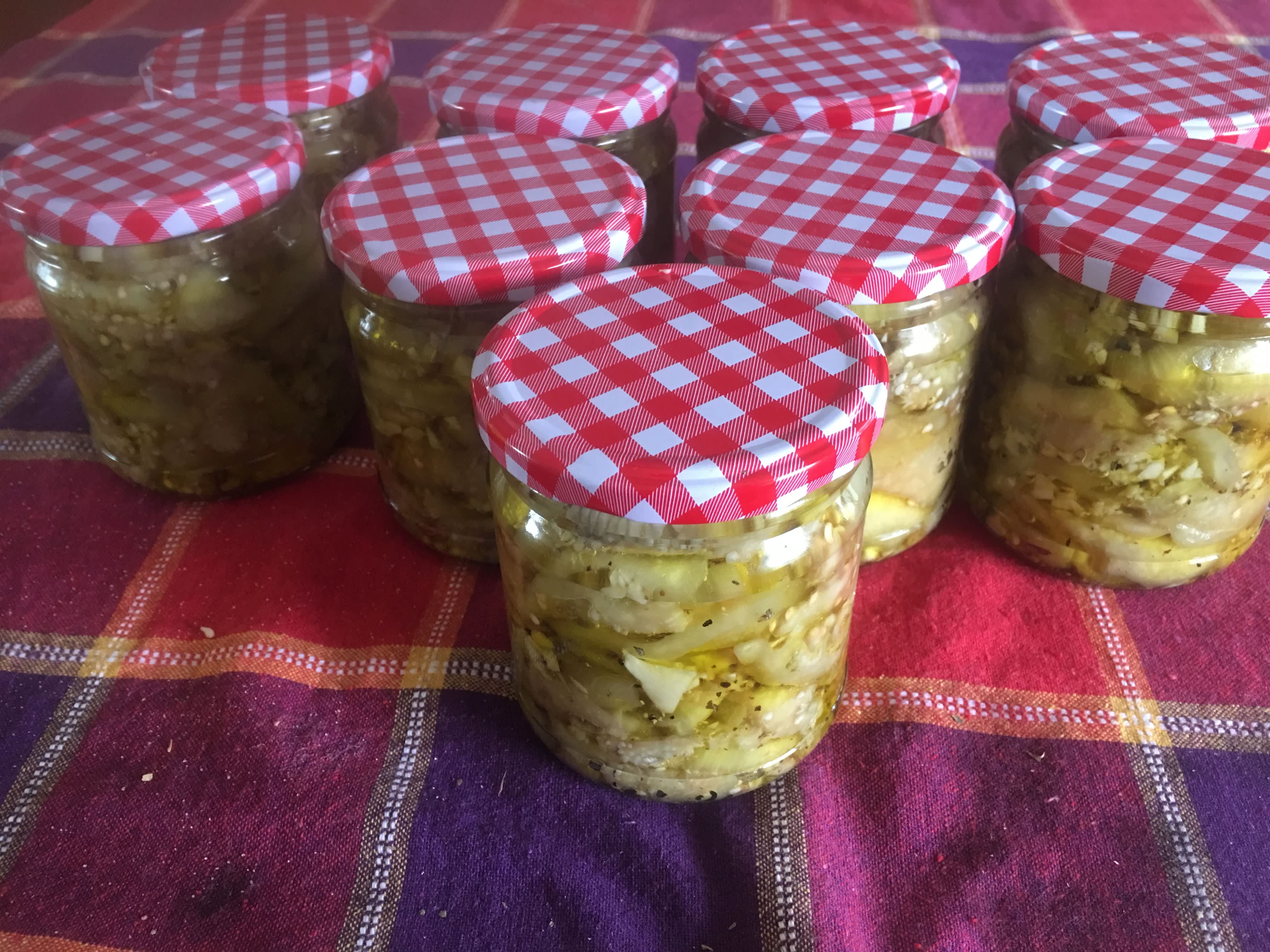 quick pickled eggplant