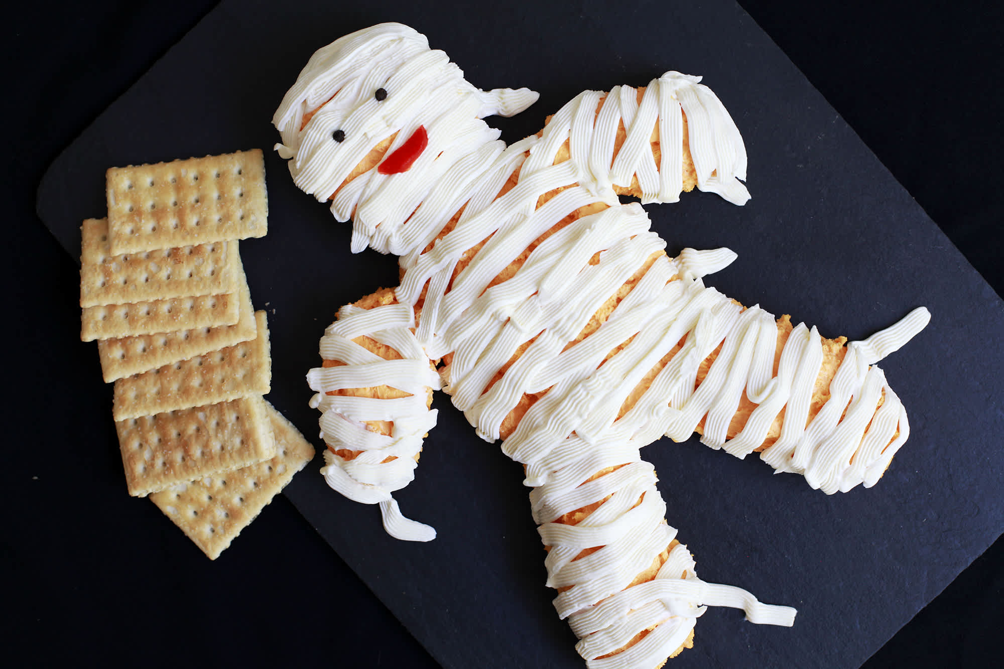 Yummy Mummy Cheese Spread (Mummy Shape) Halloween Recipe - Food.com
