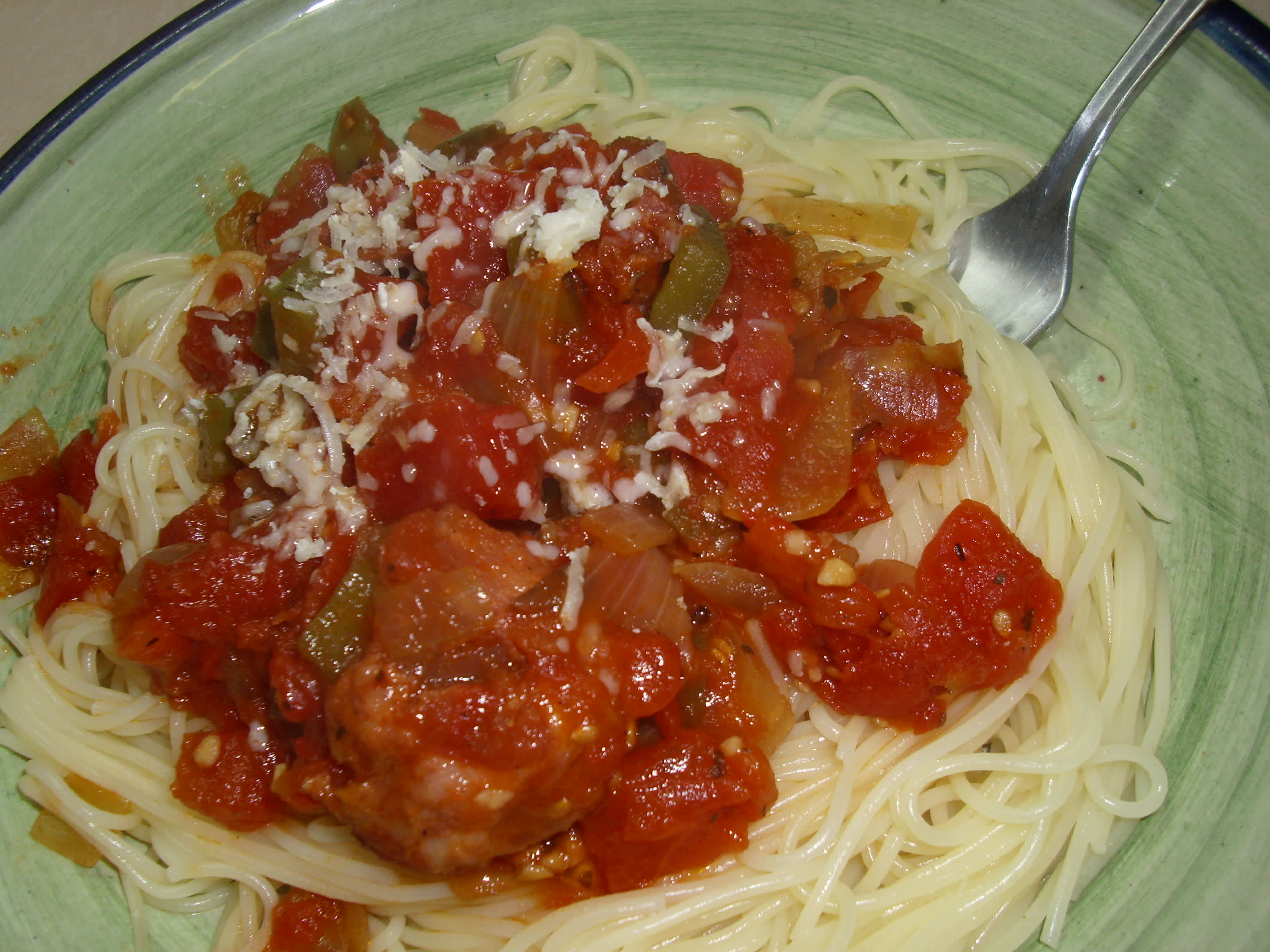 Pasta With Roasted Peppers & Sausage Recipe - Food.com