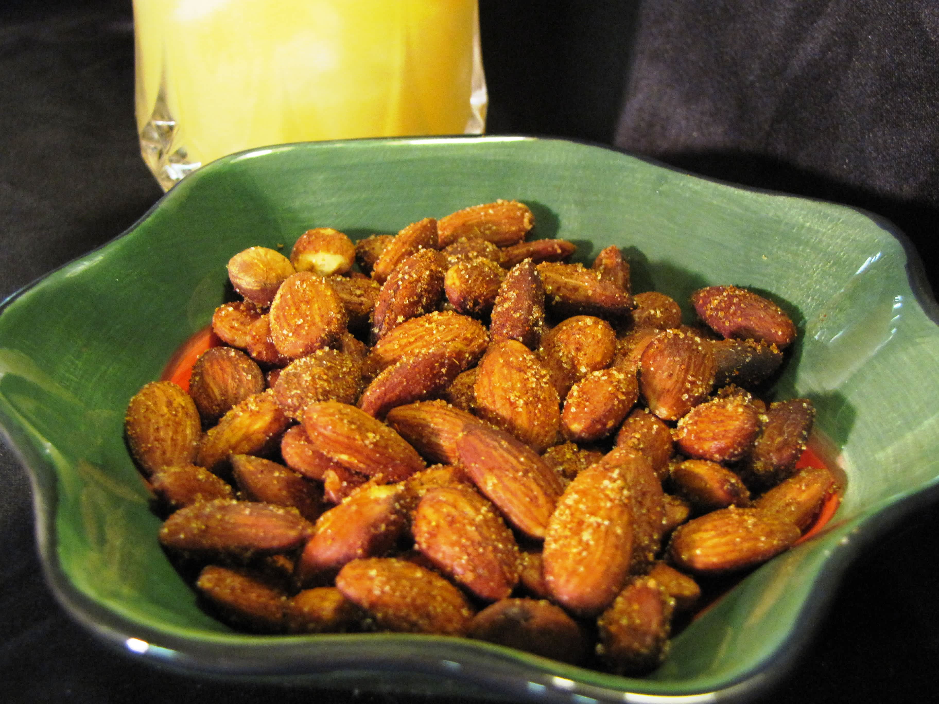pan fried almonds