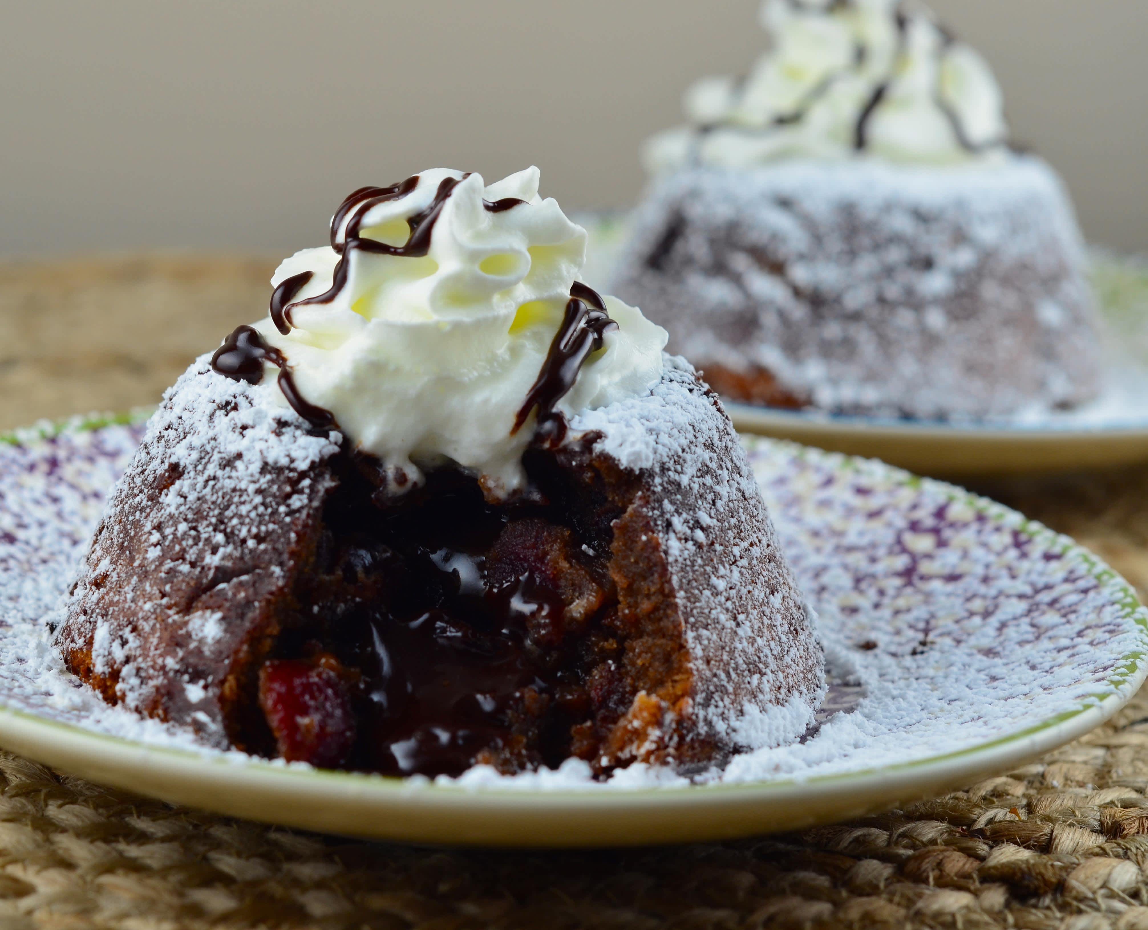 Molten Chocolate Cherry Baby Cakes Recipe - Food.com
