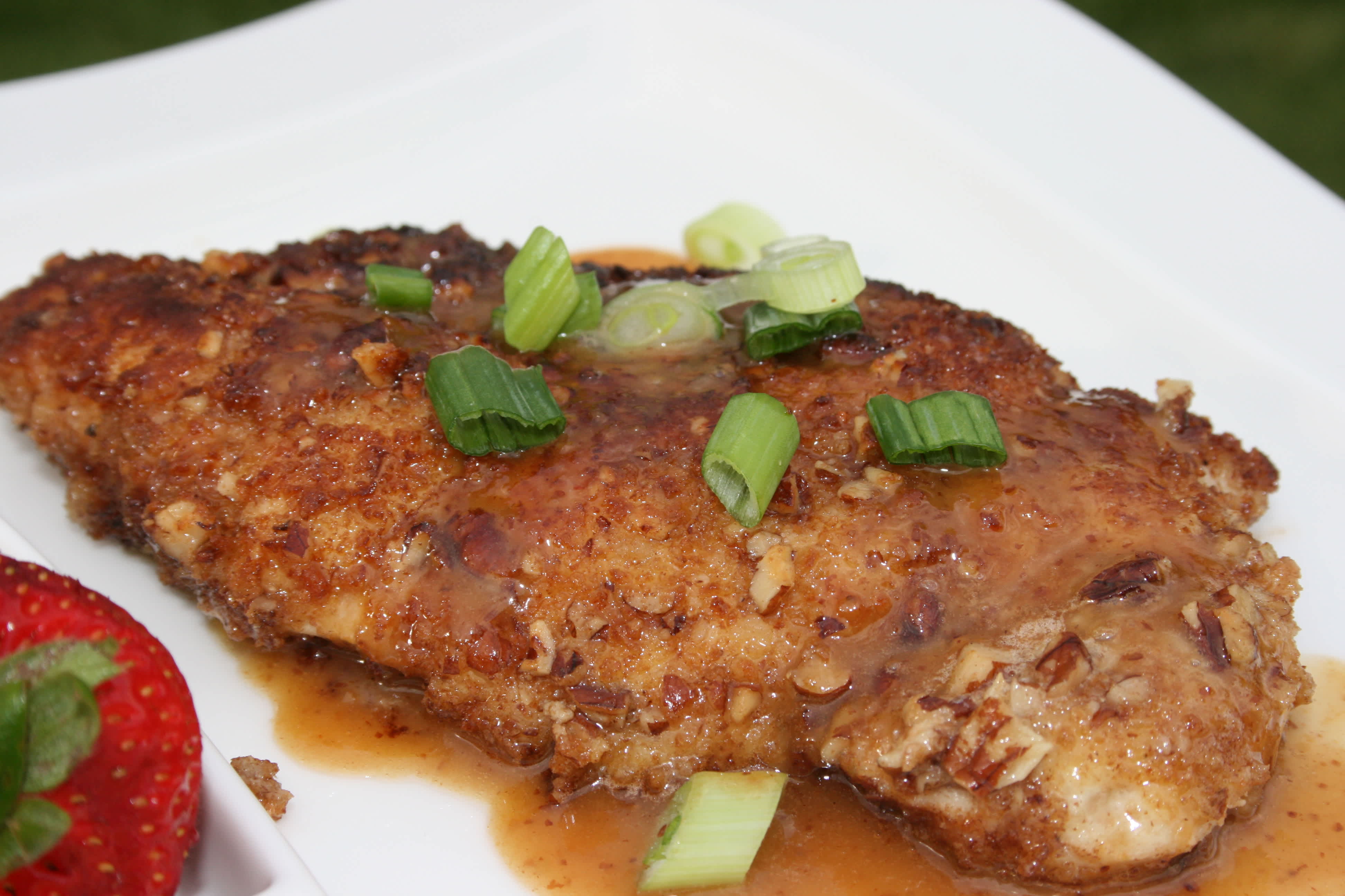 Pecan Chicken With Bourbon Sauce Recipe - Food.com