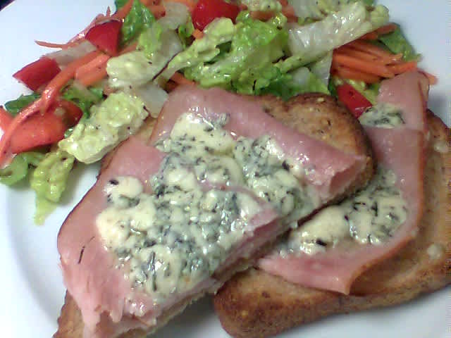 Grilled Ham and Blue Cheese Sandwich - Croque Monsieur Recipe - Cheese ...