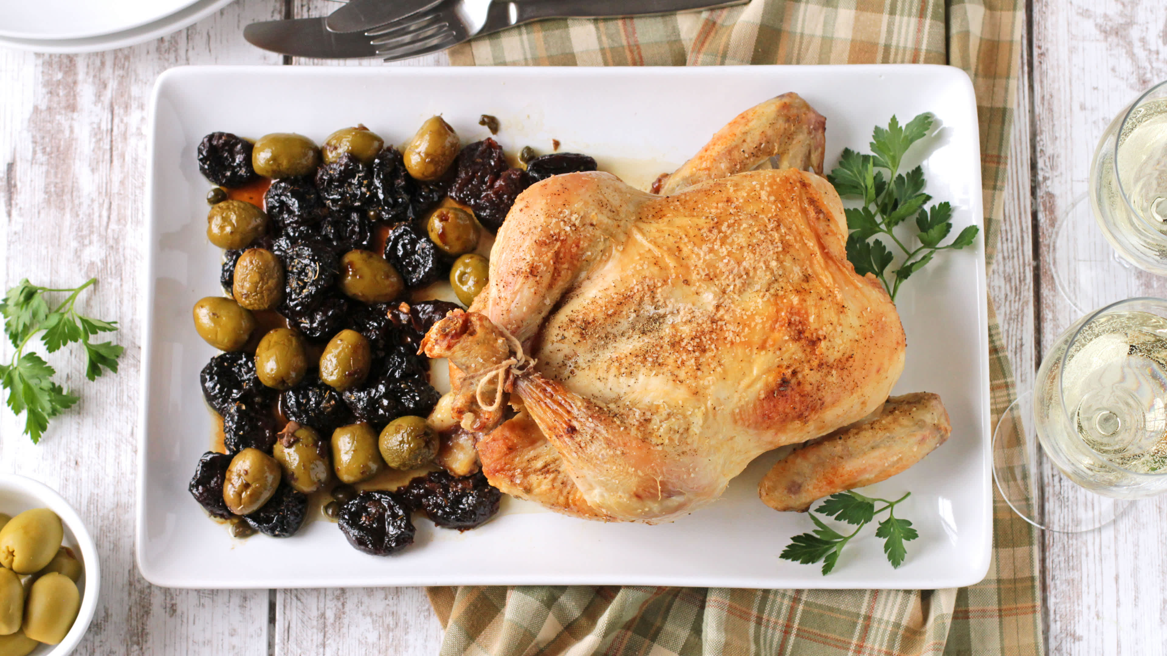 Roasted Chicken With Olives and Prunes (Chicken Marbella) Recipe - Food.com