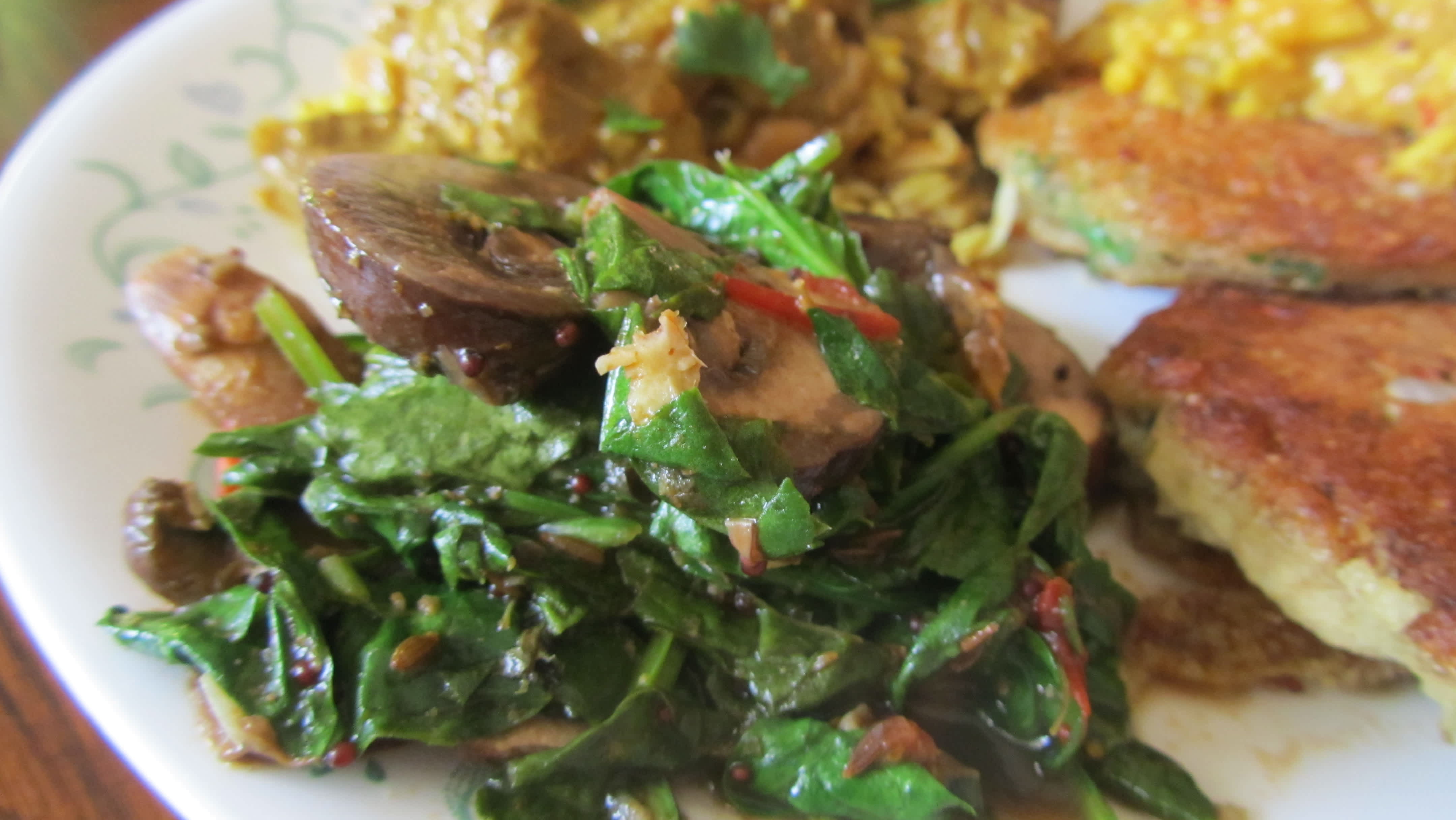 Leafy Greens Curry With Mushrooms (Vegan) Recipe - Food.com