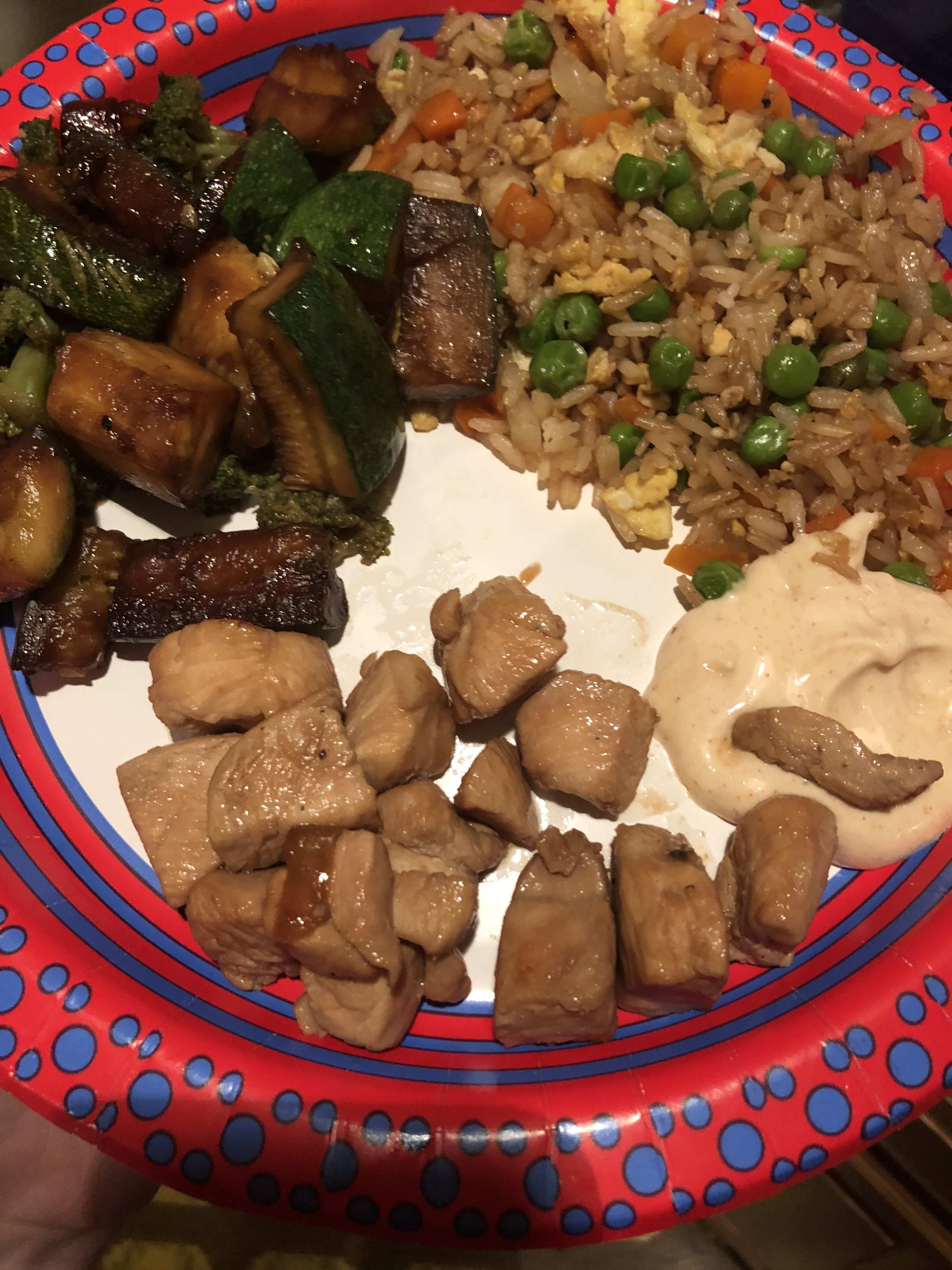 Japanese Steakhouse Hibachi Chicken and Steak With Vegtables Recipe ...