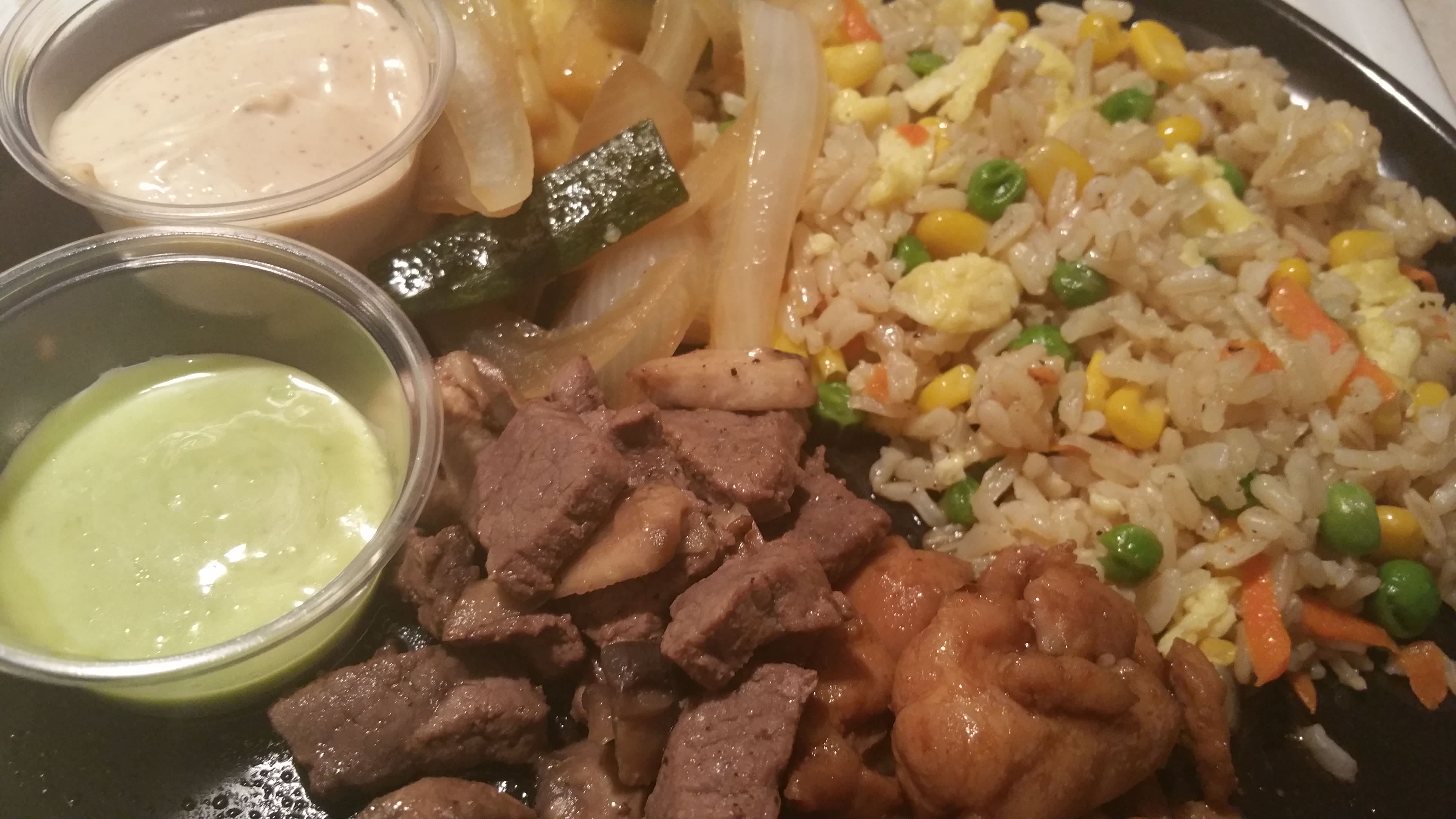 Japanese Steakhouse Hibachi Chicken and Steak With Vegtables Recipe ...