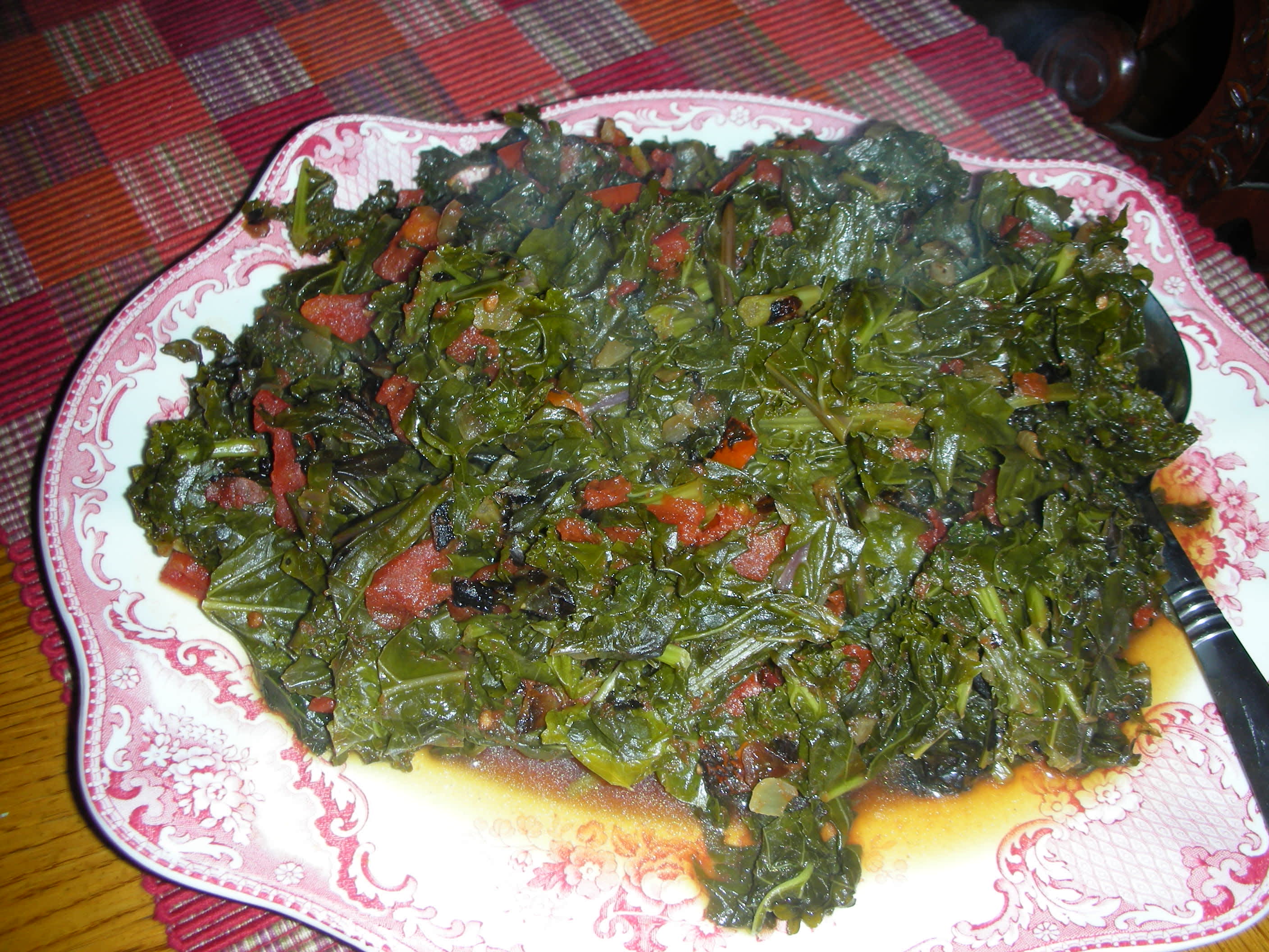 Kenyan Greens Simmered With Tomatoes (Sukuma Wiki) Recipe - Food.com