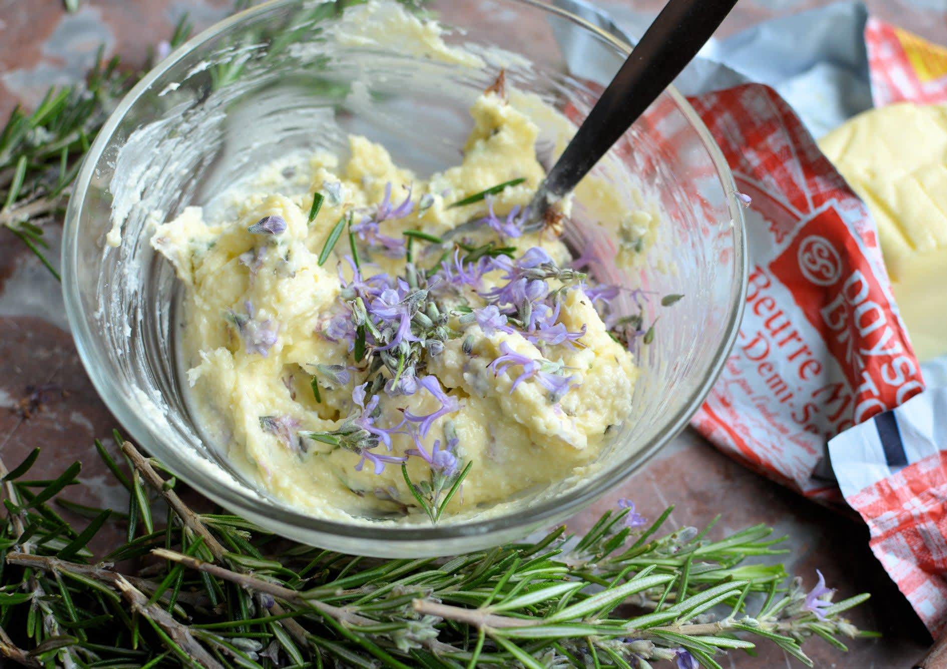 Butter With Rosemary or Other Edible Flowers Recipe - Food.com