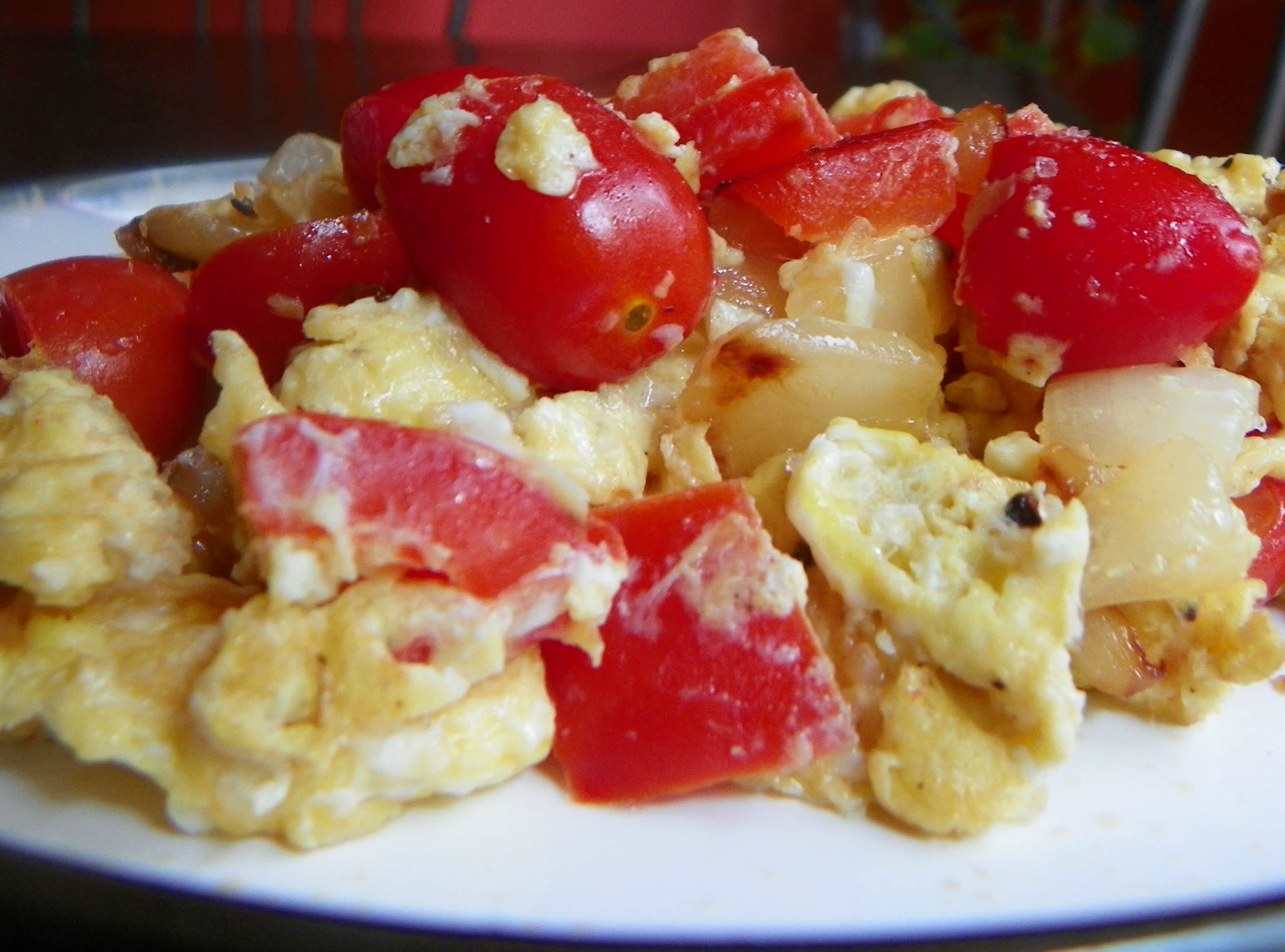 Venezuelan Scrambled Eggs - Perico Venezolano Recipe - Food.com