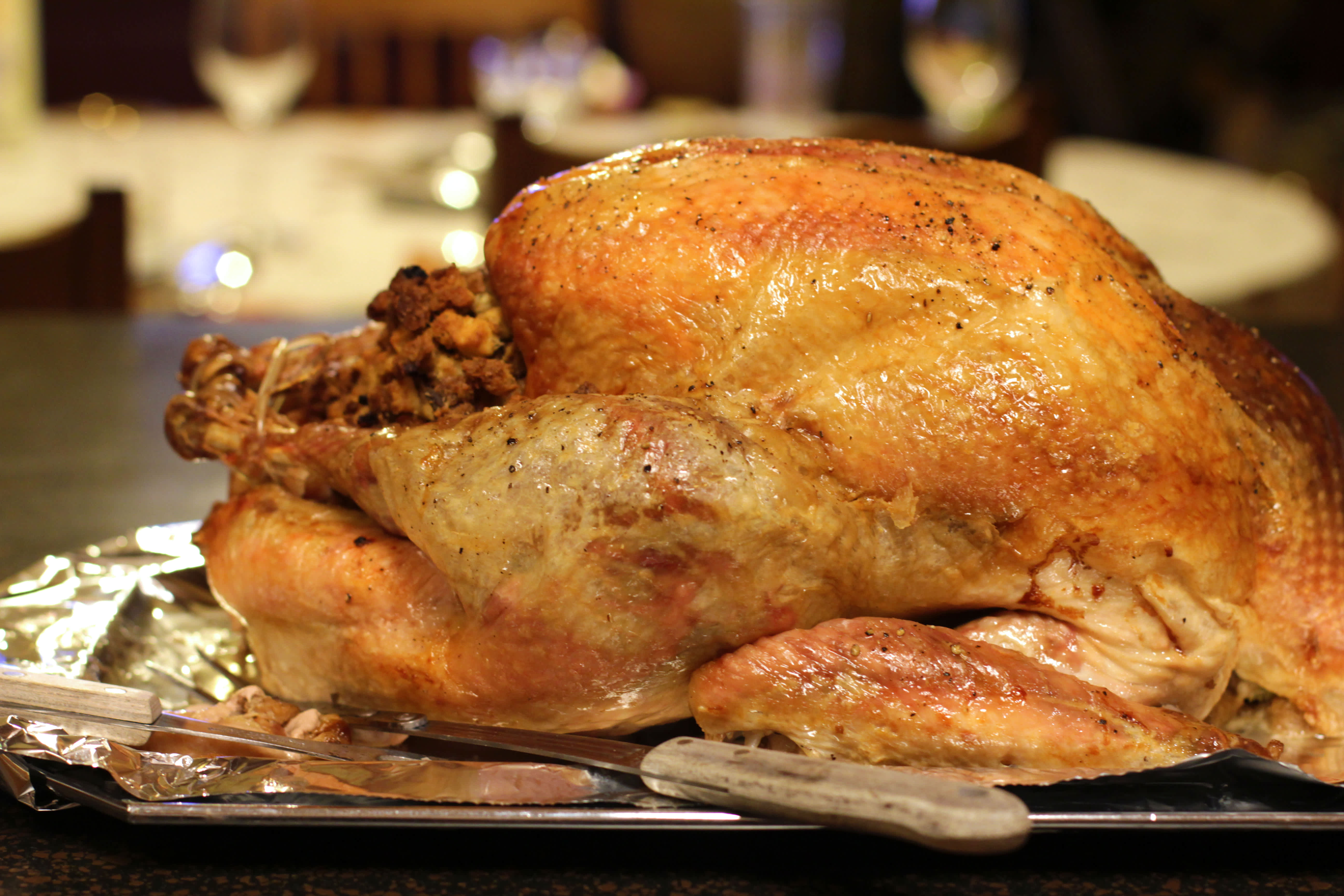 Roast Turkey with Old Fashioned Bread Stuffing Recipe - Food.com