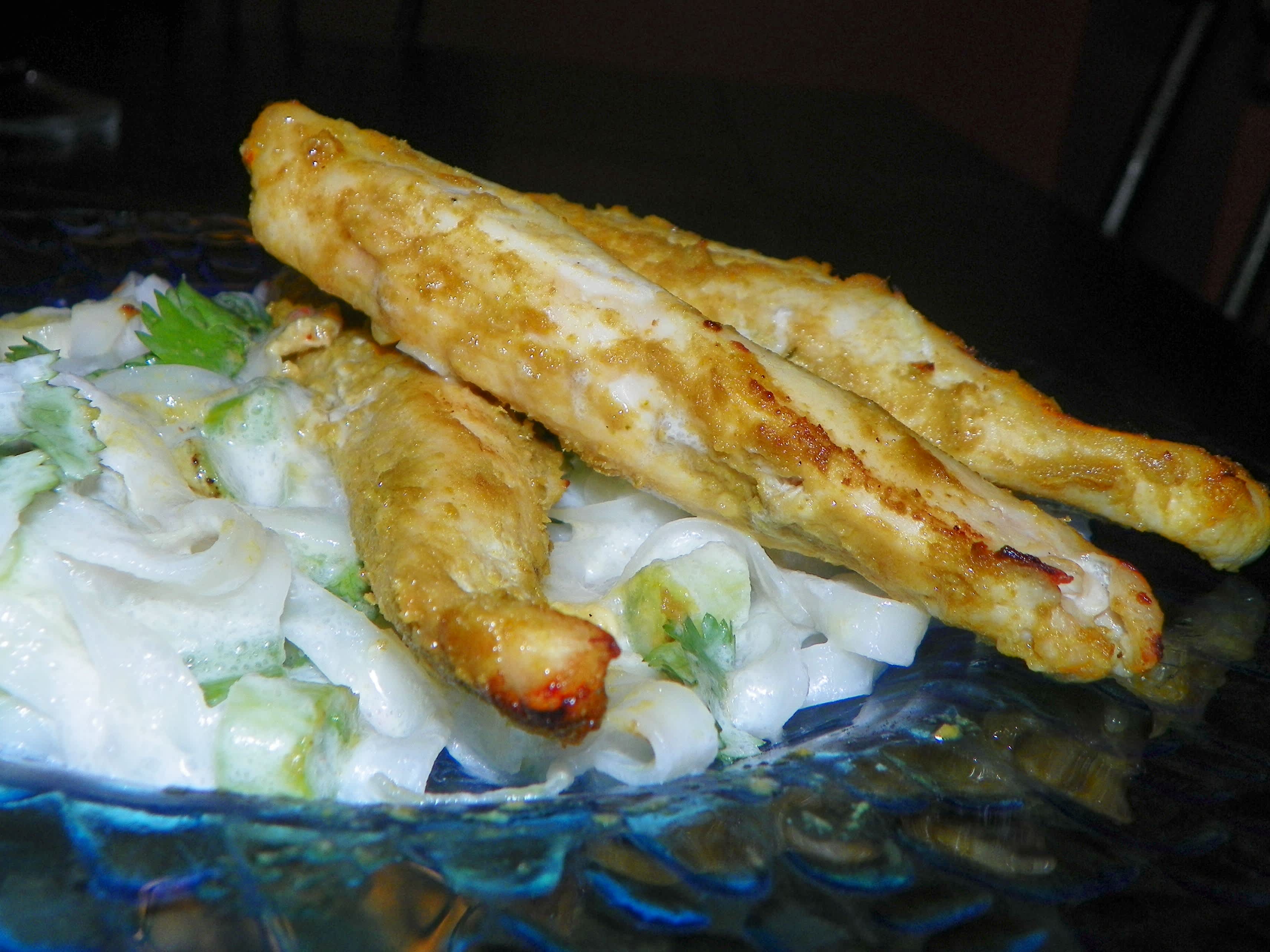 Grilled Thai Chicken Fillets With Coconut Noodles Recipe - Food.com