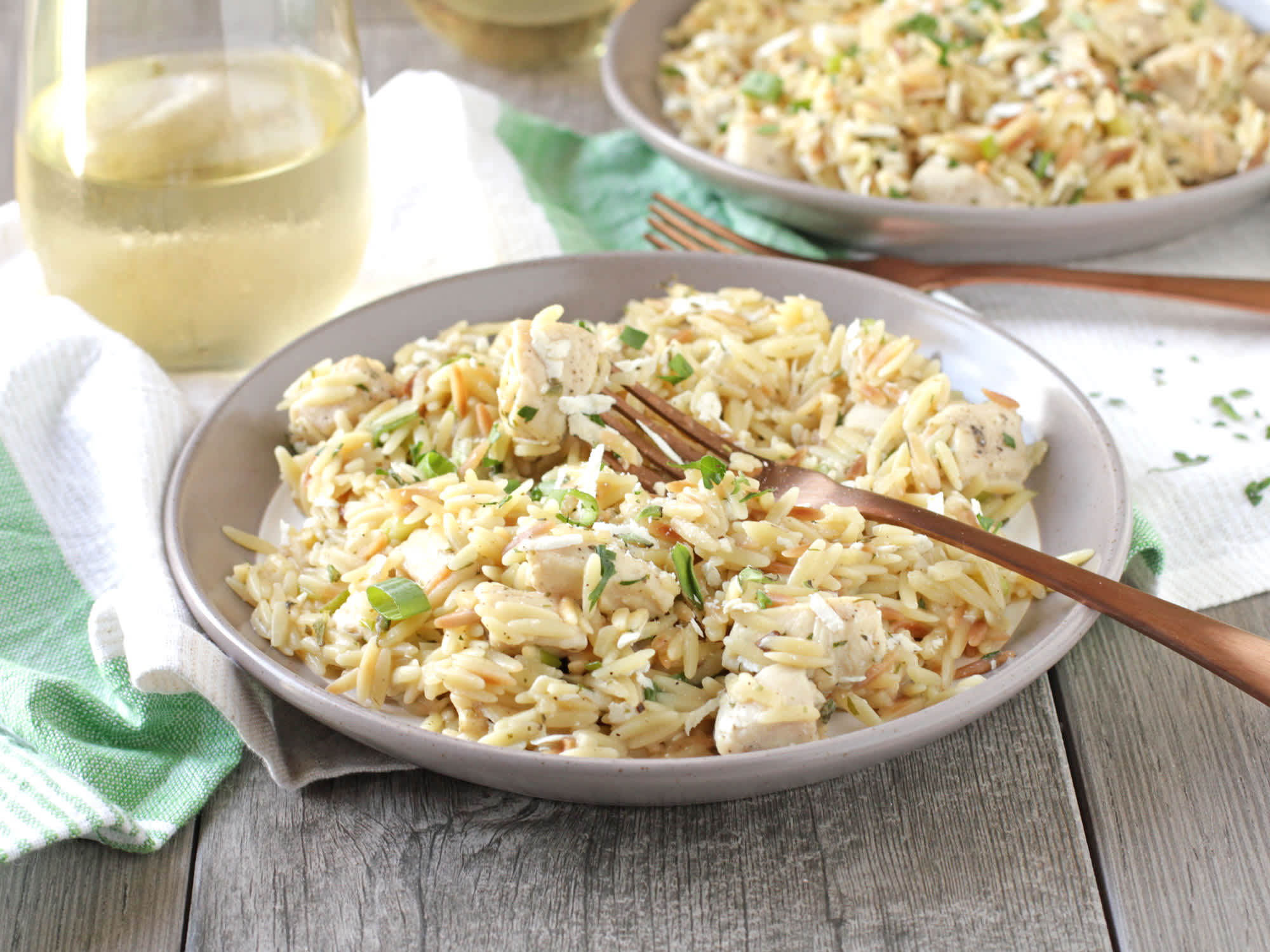 Lemony Chicken and Scallion Orzo, Risotto-Style Recipe - Food.com