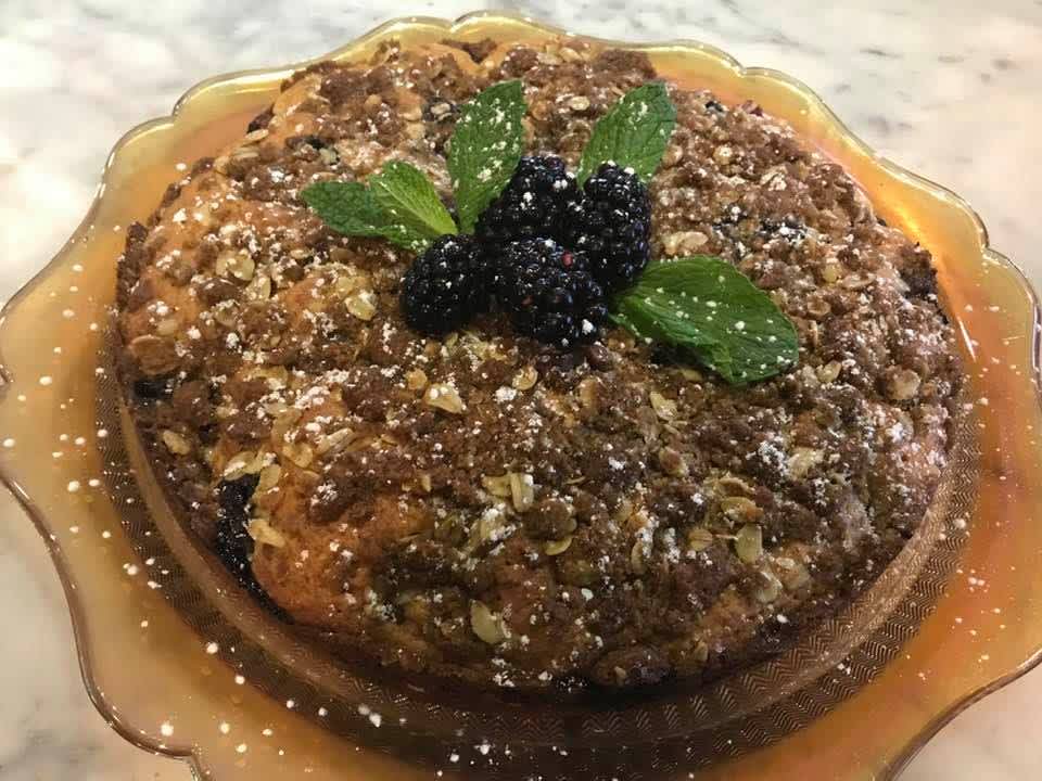 Streusel Topped Triple Berry Coffee Cake Recipe - Food.com