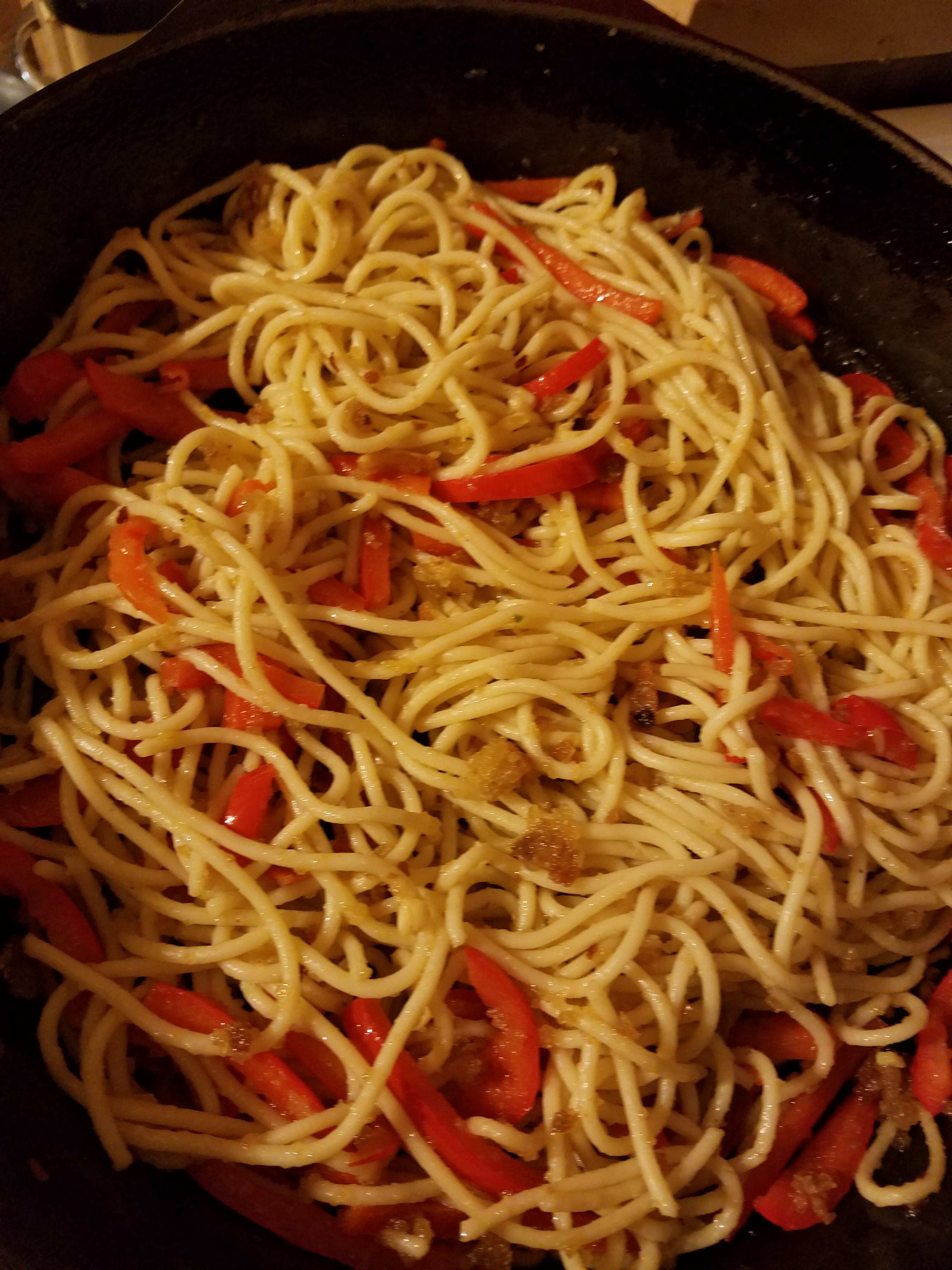 Spaghettini with Peppers and Sand Recipe - Food.com