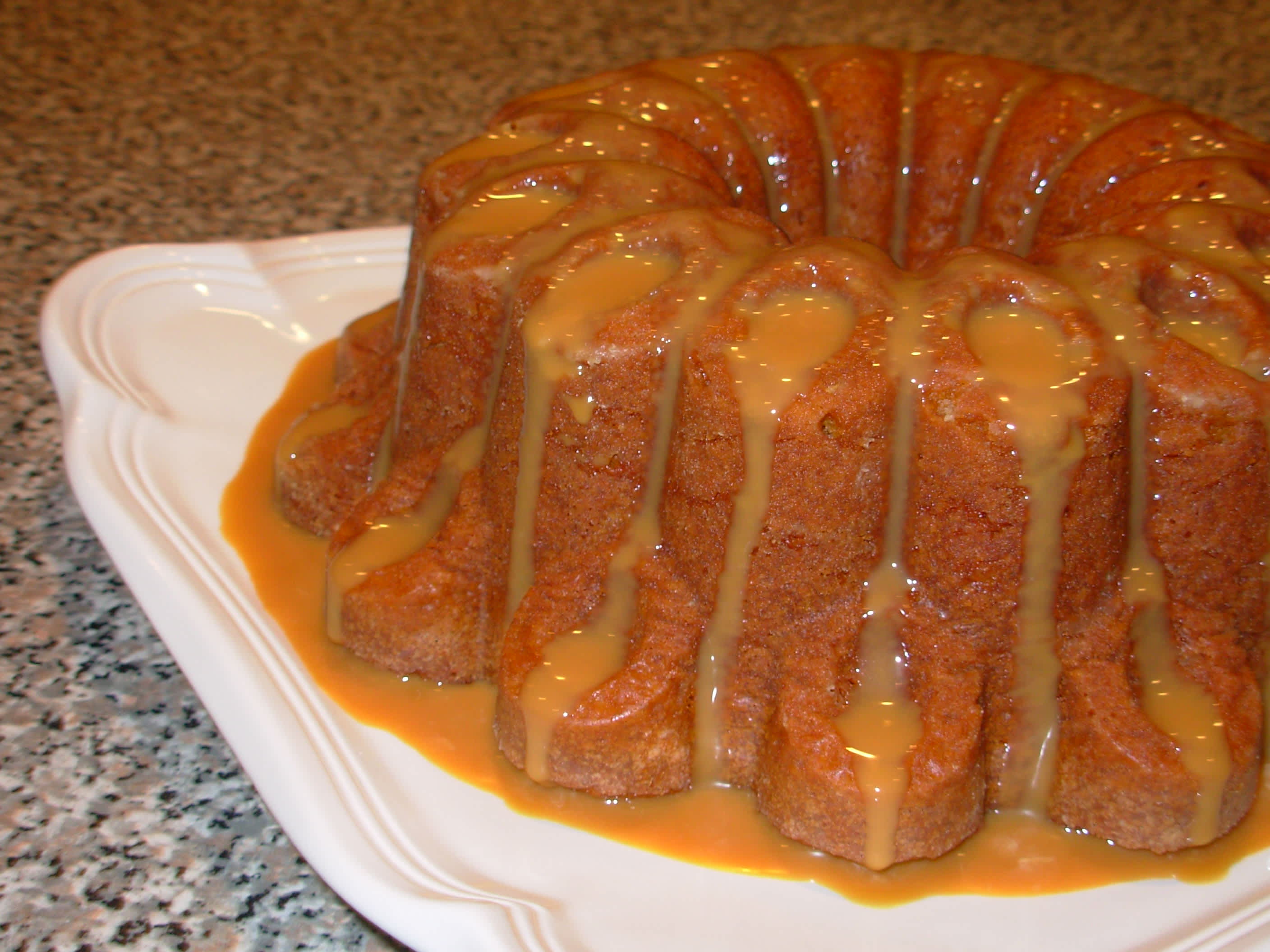 triple layer caramel cake