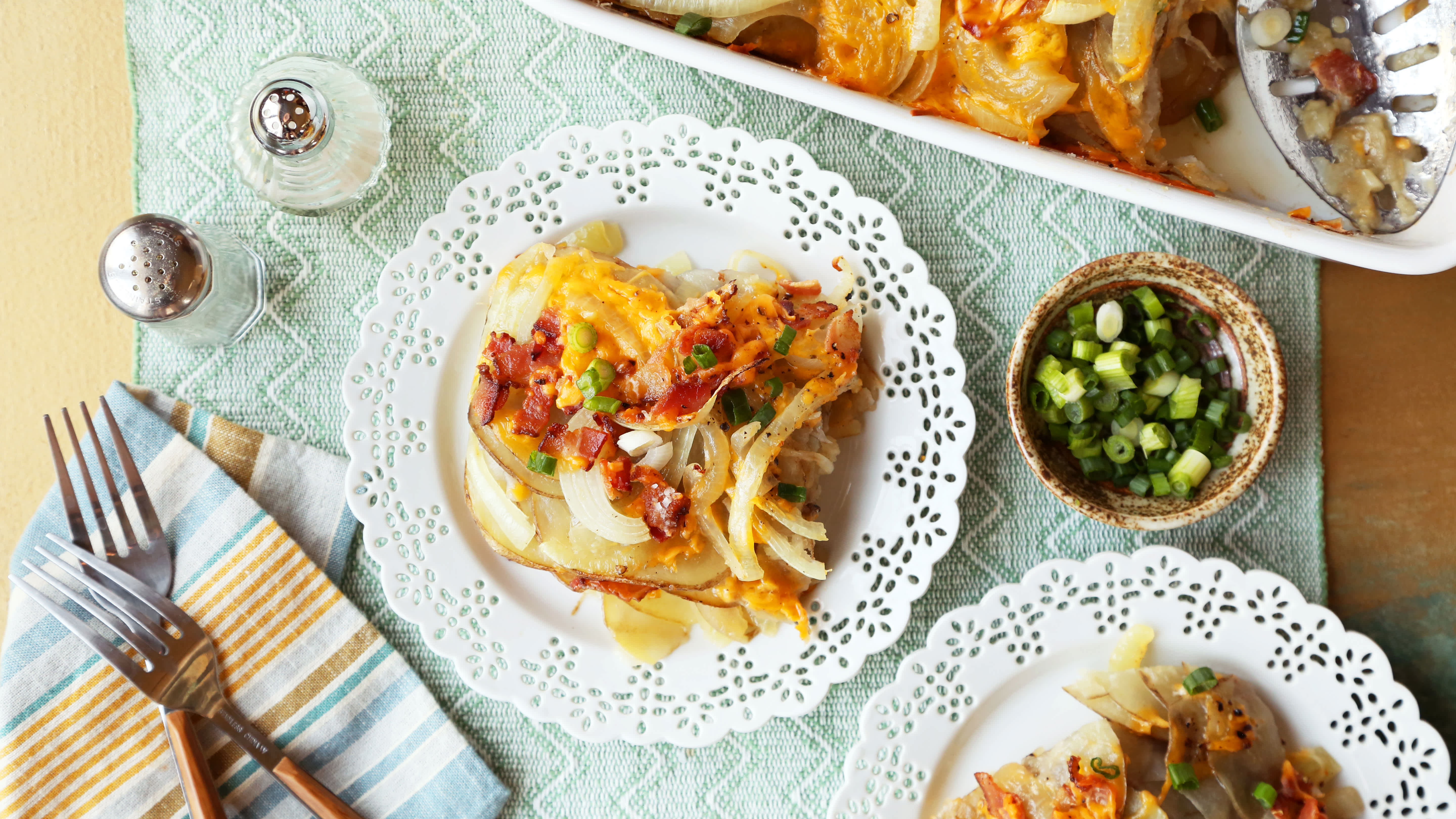 Slow Cooked Bacon Cheese Potatoes Recipe Food