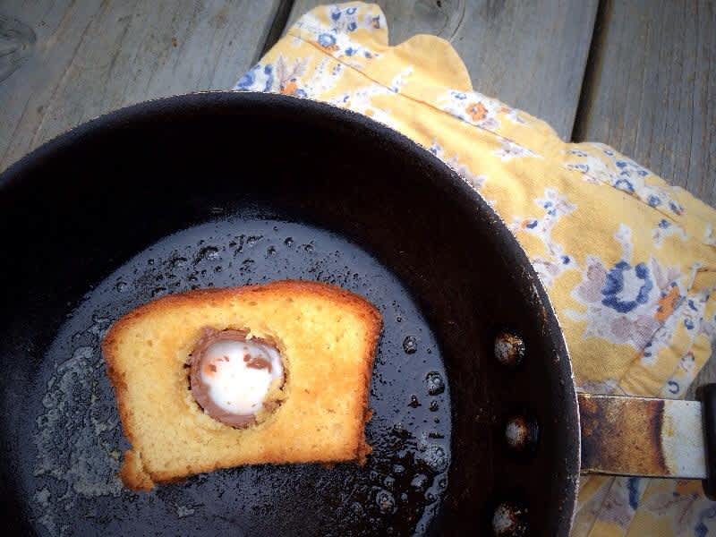 Cadbury Creme Egg in Hole Toast (Toad in the Hole) Recipe - Food.com