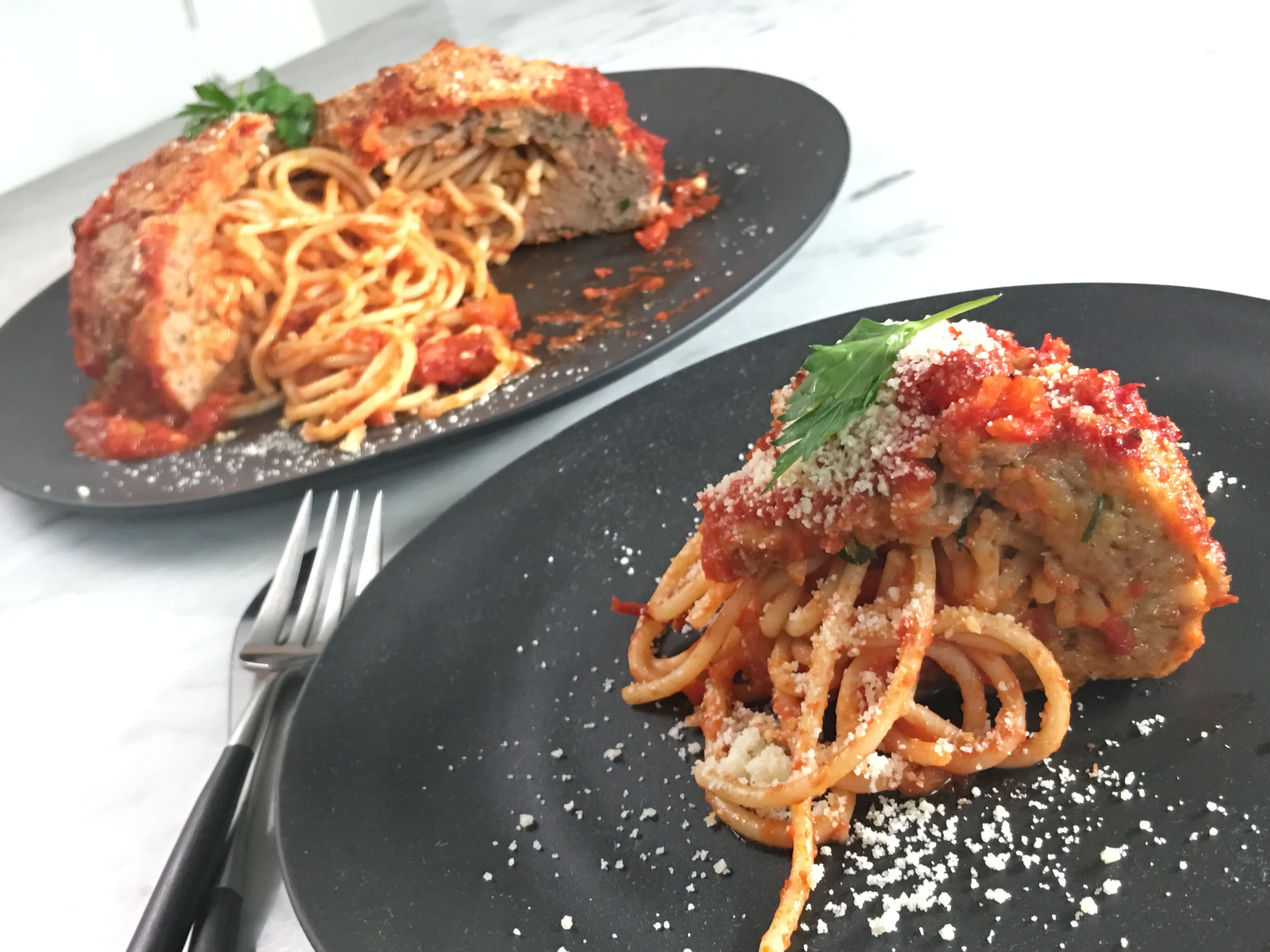 Spaghetti Stuffed Meatballs Recipe - Food.com