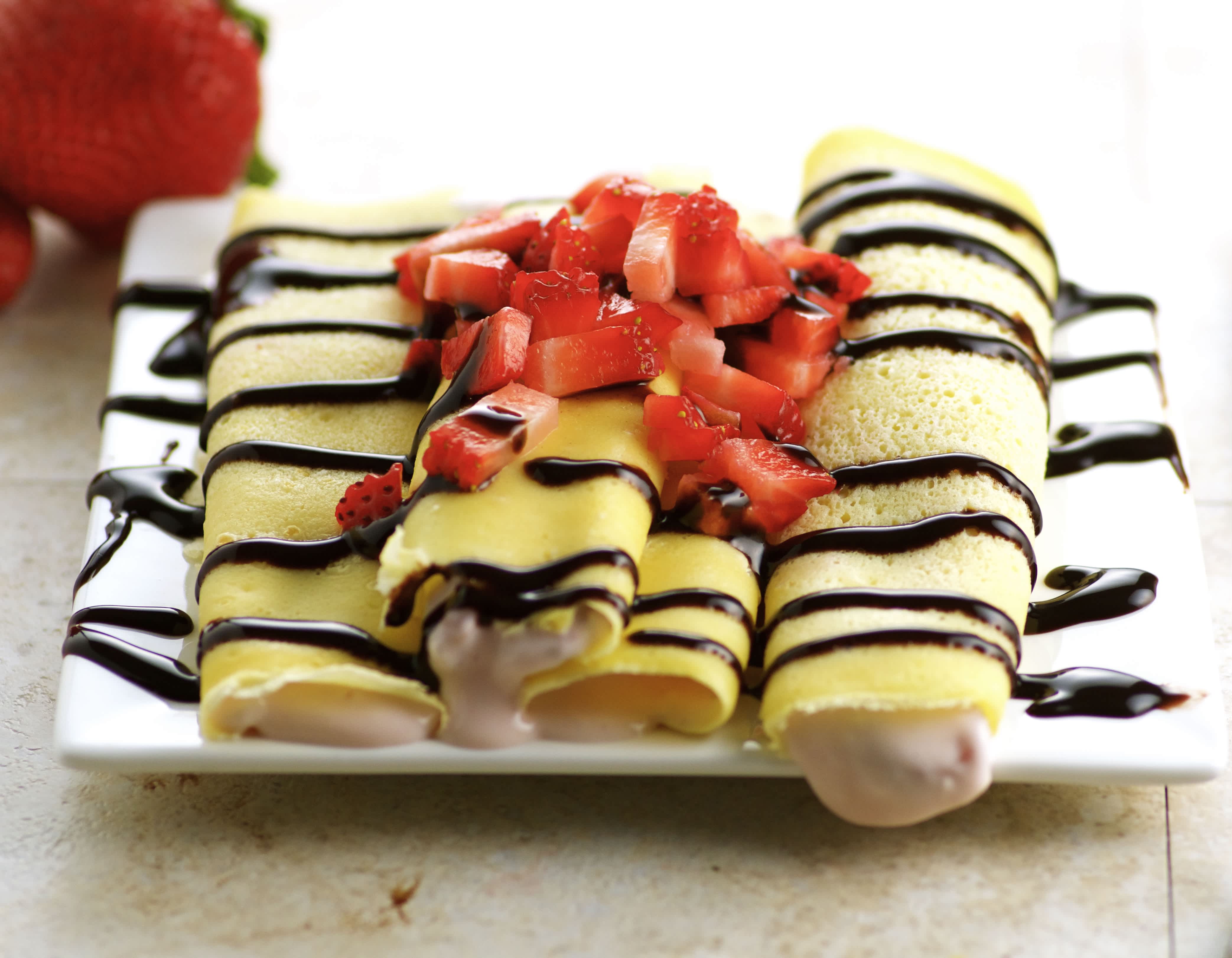 Dessert Crepes with Strawberry Cream Filling Recipe - Food.com