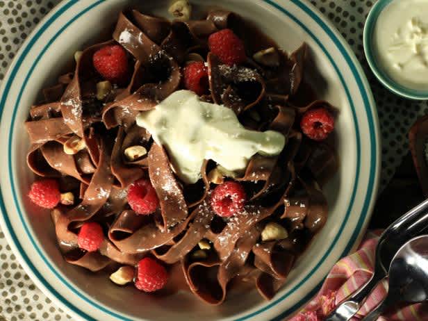 Chocolate Pasta With Chocolate Hazelnut Cream Sauce Recipe - Food.com