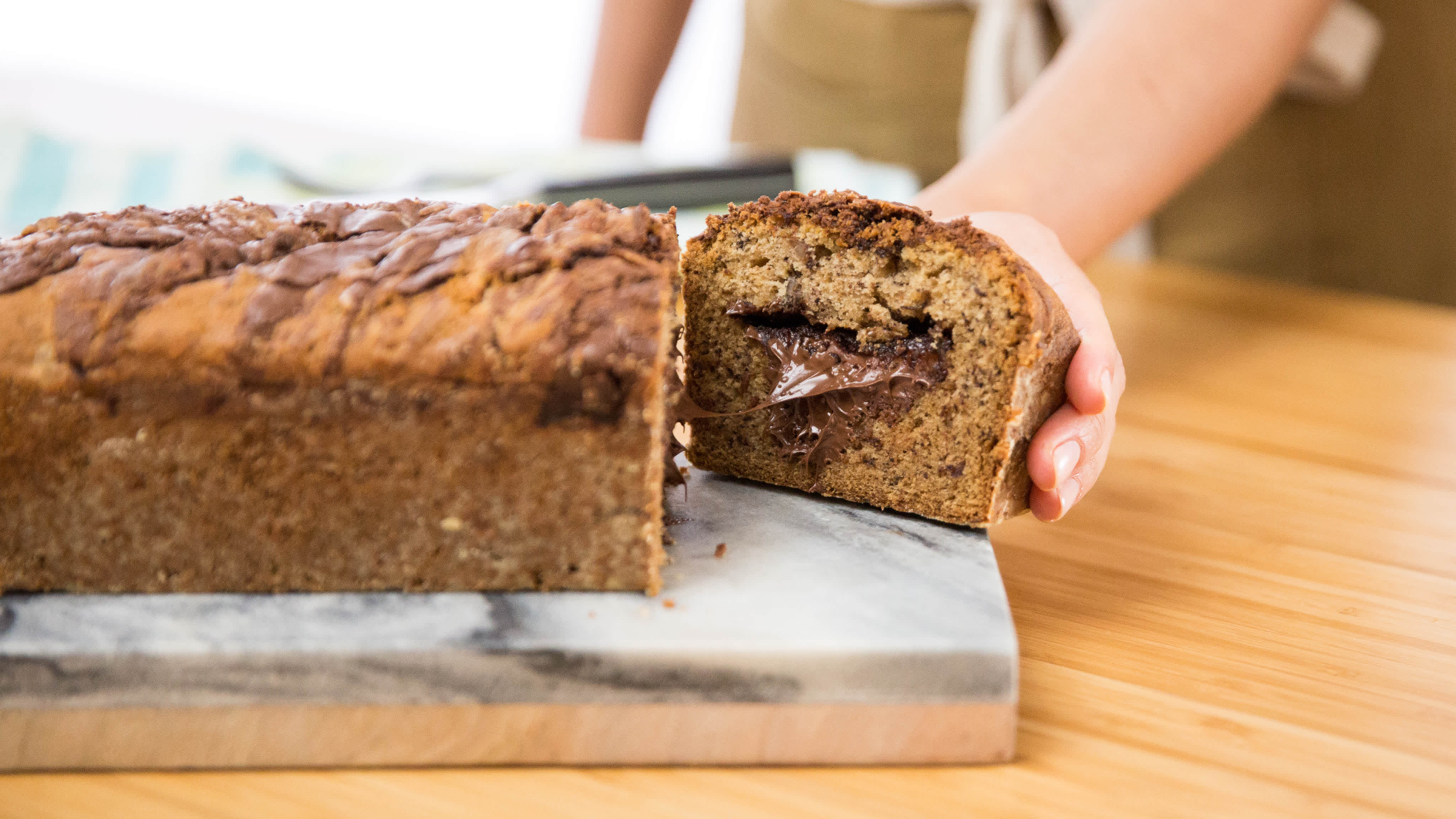Nutella-Stuffed Banana Bread Recipe - Food.com