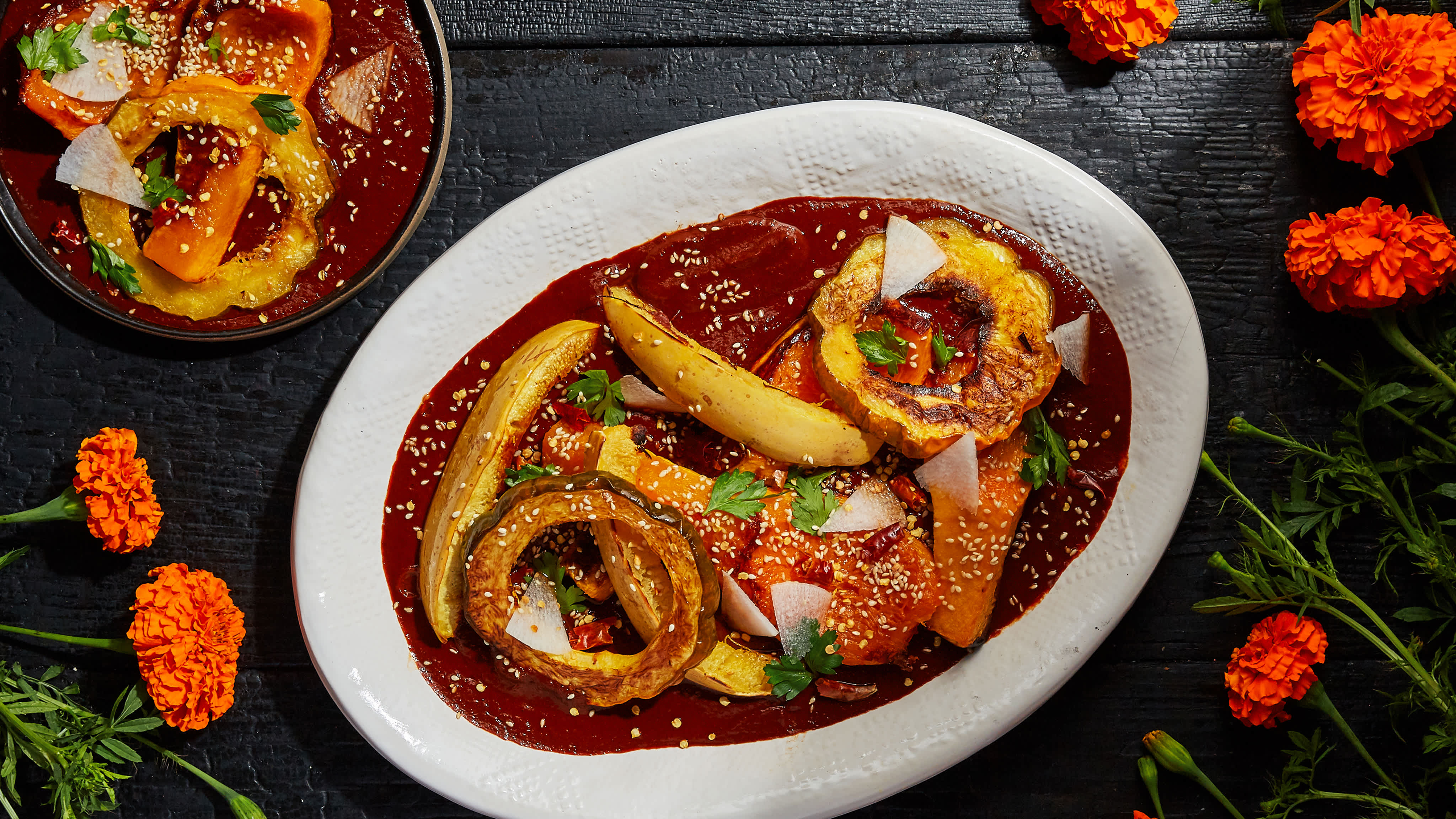 Mole Coloradito With Roasted Fall Squash Recipe - Food.com