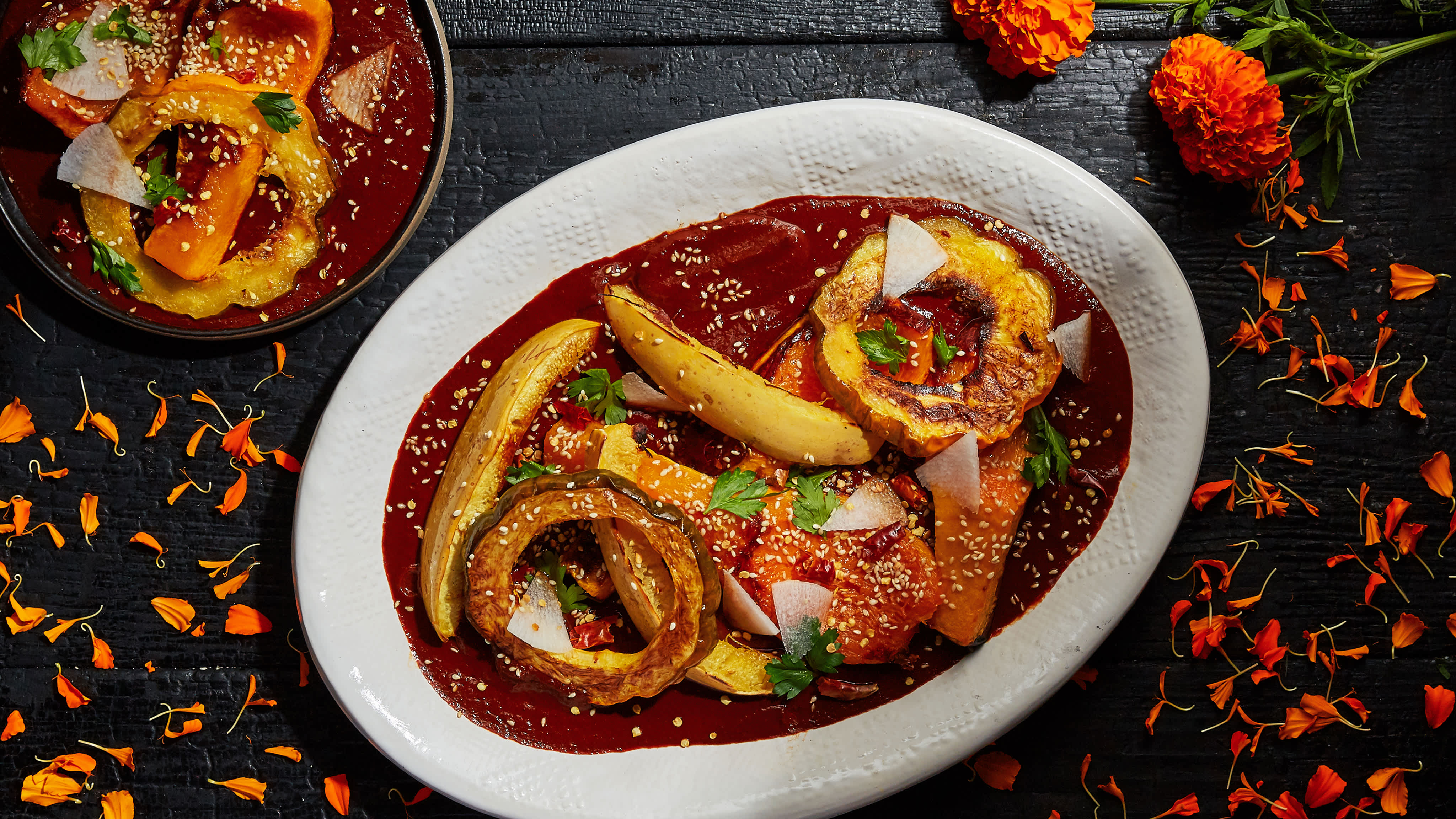 Mole Coloradito With Roasted Fall Squash Recipe - Food.com