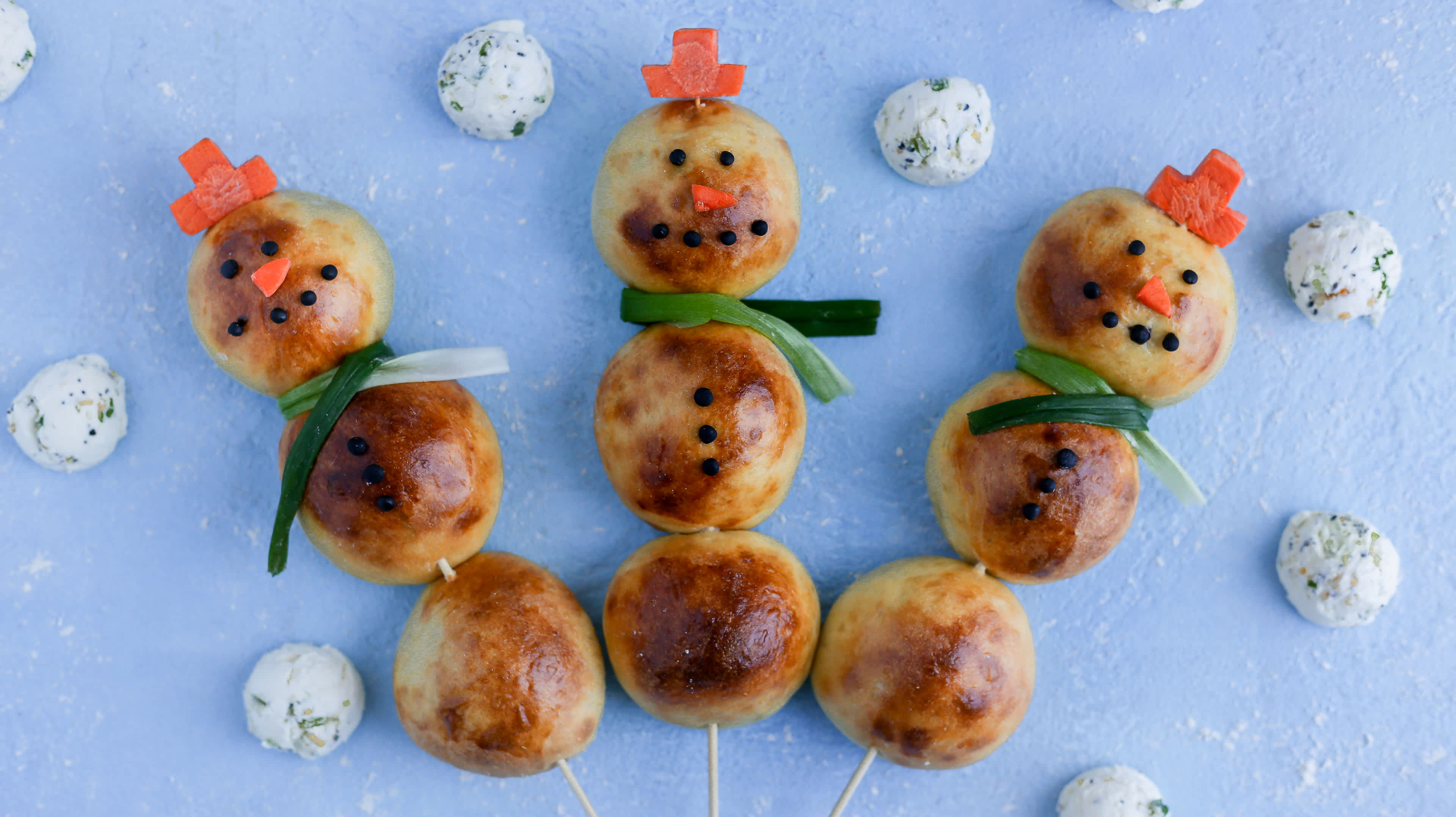 Snowman Bagel Bombs Recipe - Food.com