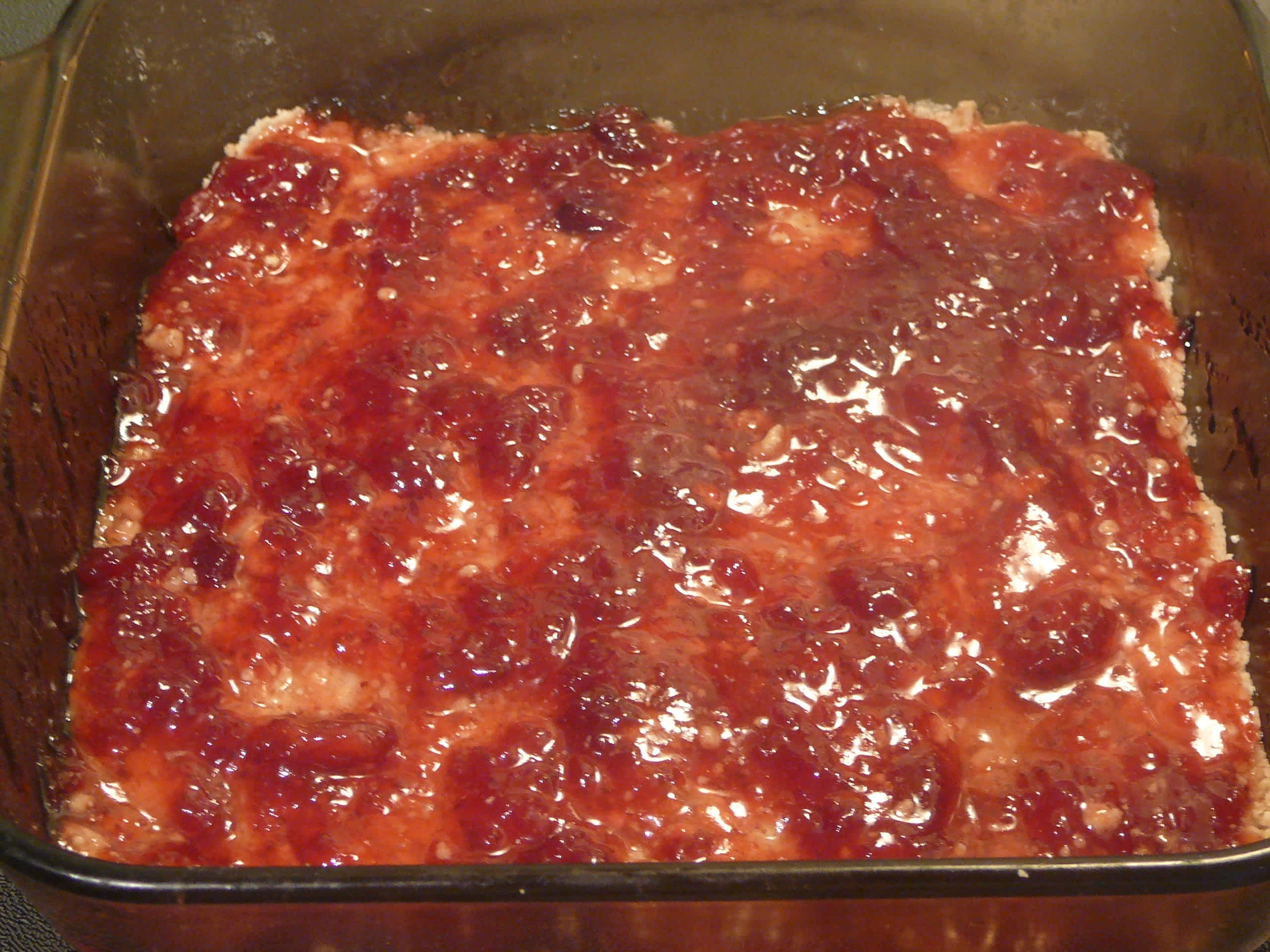 raspberry linzer torte bars