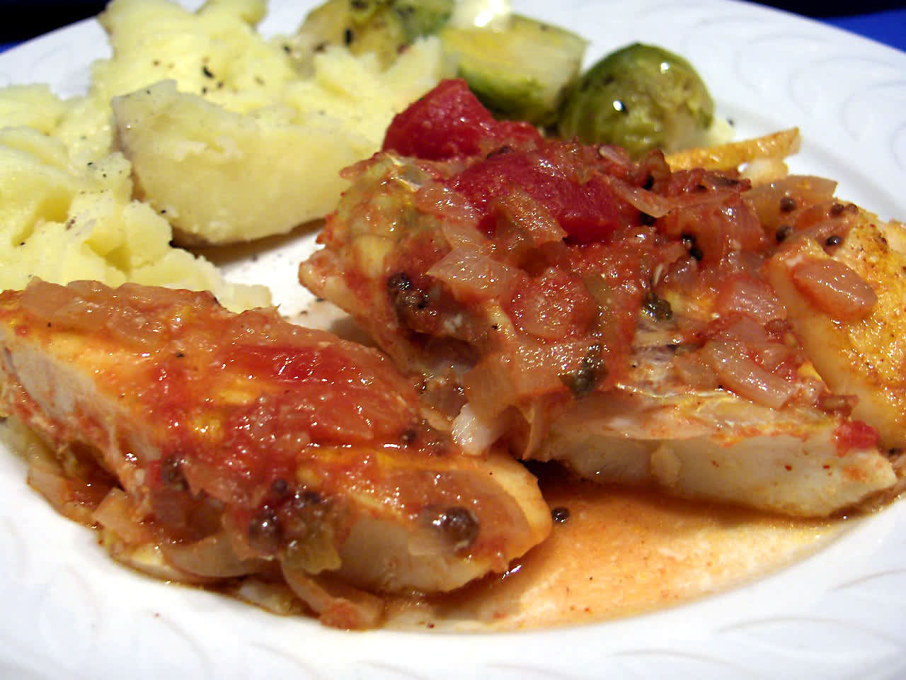 Baked King Fish/ Cod in Tomato sauce Recipe - Food.com