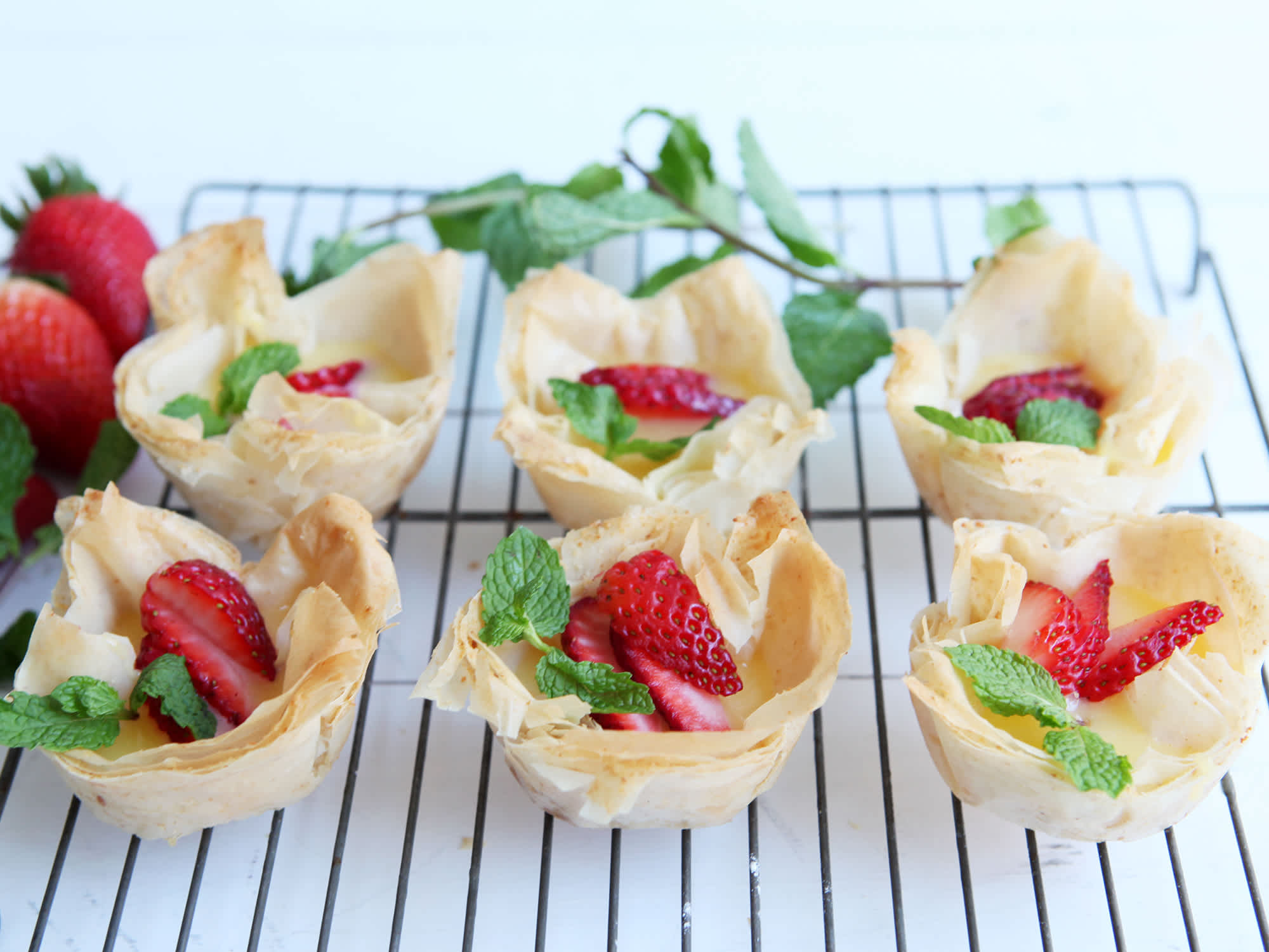 Strawberry and Lemon Curd Phyllo Baskets Recipe - Food.com