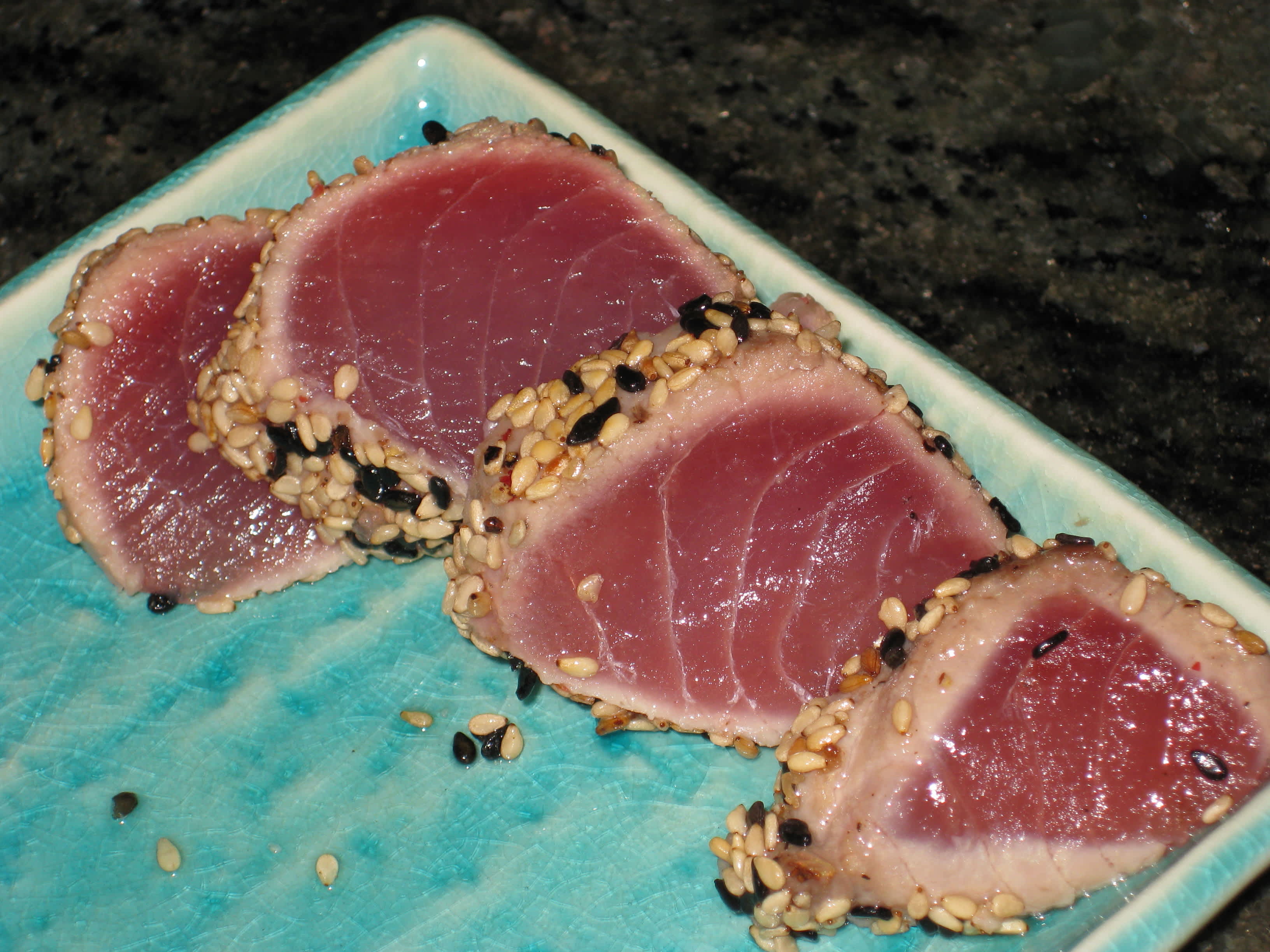 Seared Sesame-crusted Tuna Recipe - Food.com