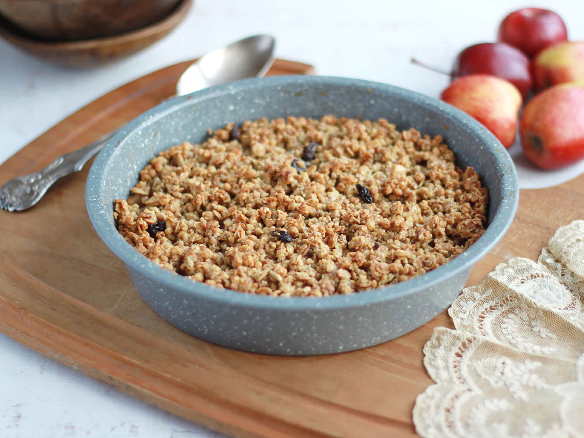 Apple Crumble With Granola Topping Recipe - Food.com