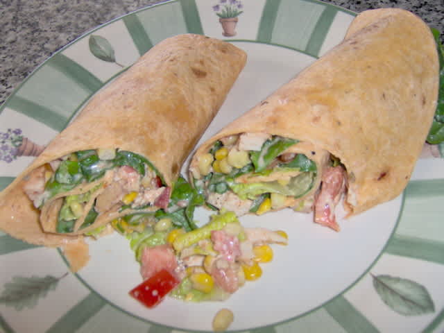 Santa Fe Chicken Salad Wraps Recipe - Food.com