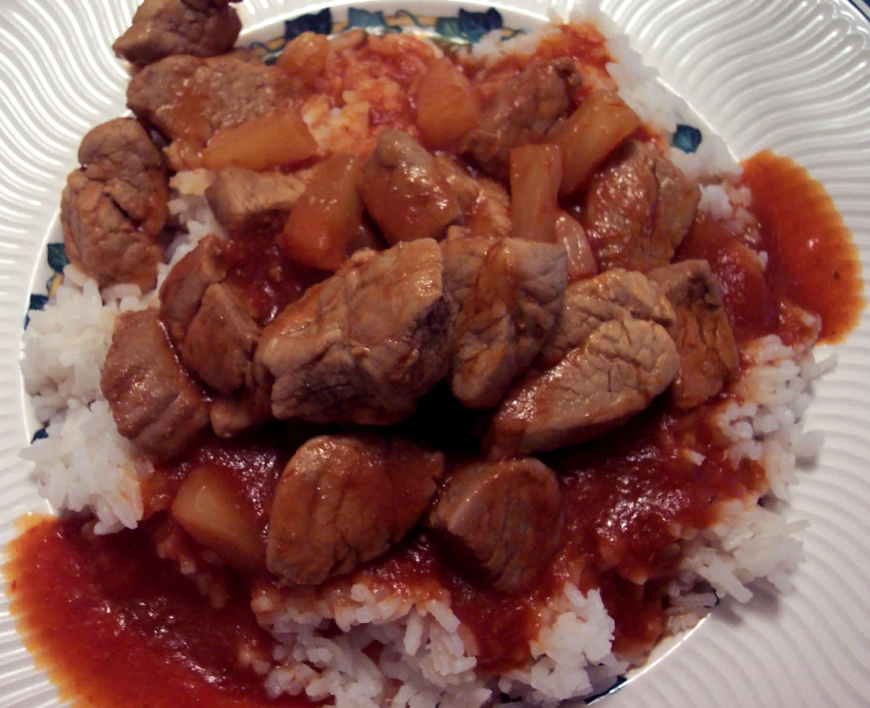 Prize-winning Polynesian Pork over Rice Recipe - Food.com