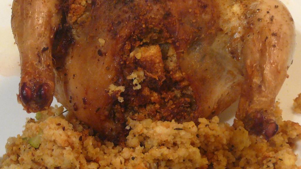 Yankee Girl's Southern Roast Chicken With Cornbread Stuffing Recipe ...