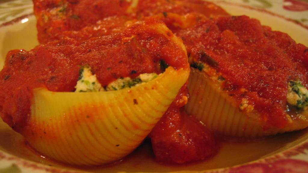 Stuffed Shells Florentine (low Fat) Recipe - Food.com