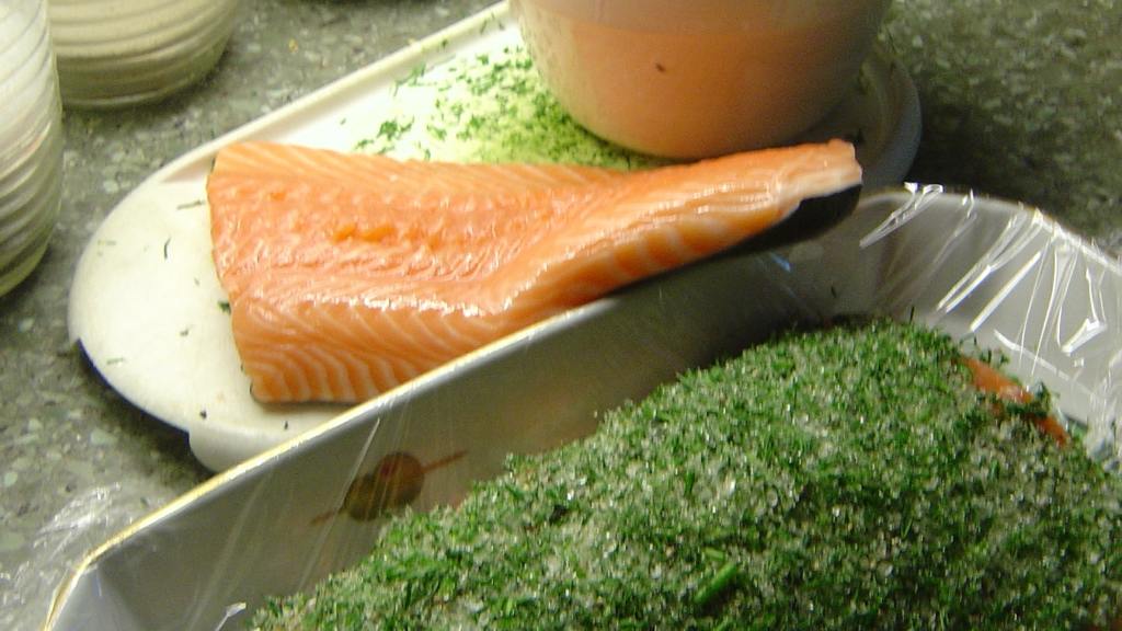 Gravad Lax With a Mustard and Dill Sauce Recipe - Food.com