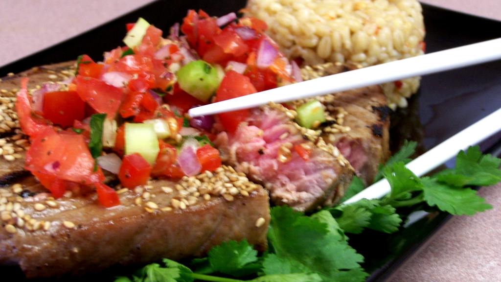 Davey's Broiled Yellowfin Tuna and Relish Recipe - Food.com