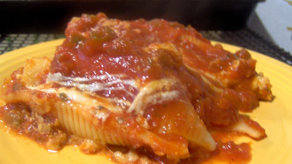 Three Cheese Stuffed Jumbo Pasta Shells Recipe - Food.com