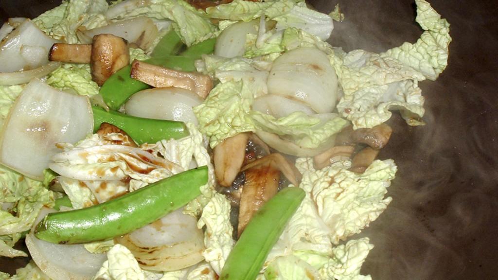Chinese Cabbage, Snow Pea and Mushroom Stir-Fry Recipe - Food.com
