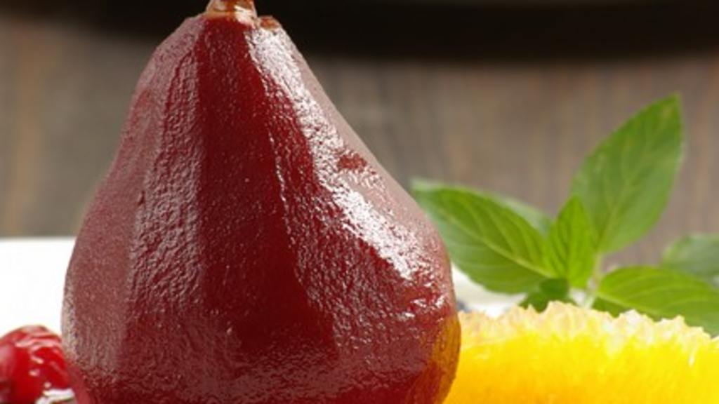 Burgundy Poached Pears Recipe - Food.com