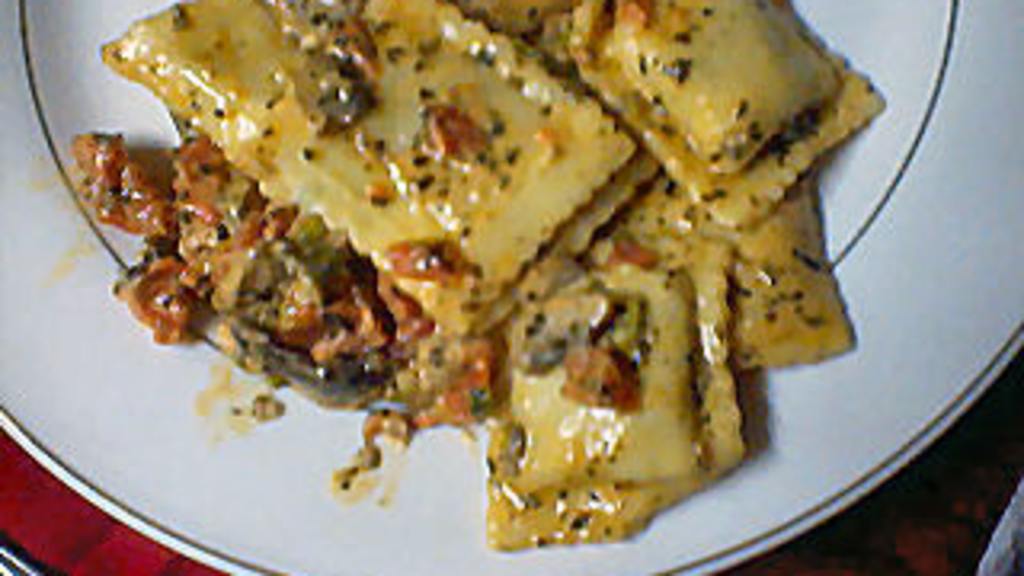 Beef Ravioli in Basil-Cream Sauce Recipe - Food.com
