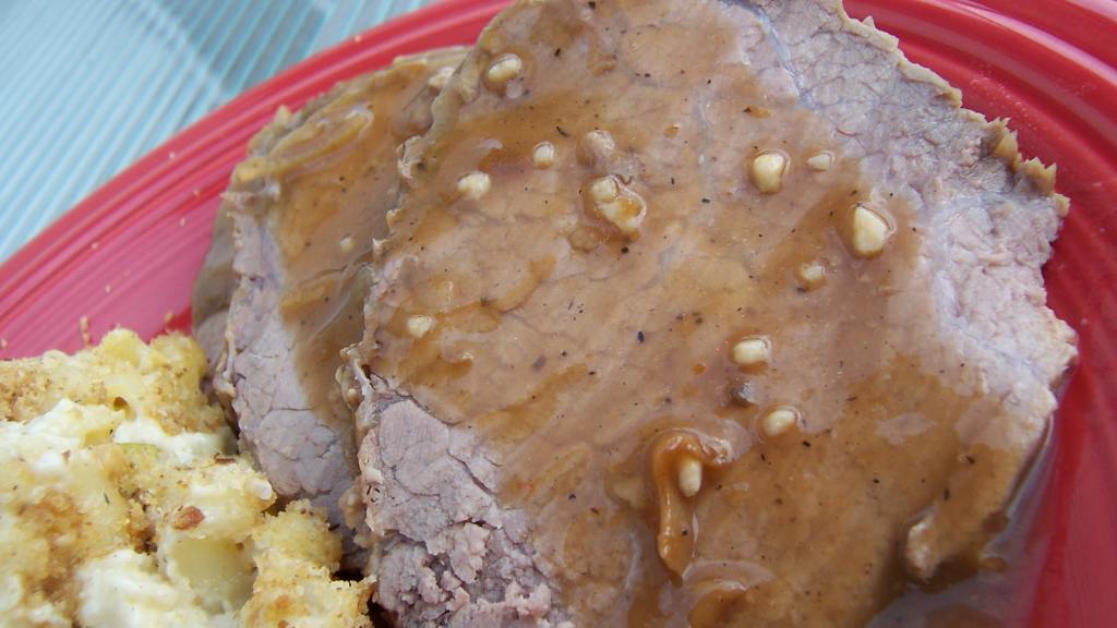 Beef Roast With Golden Mushroom Gravy Recipe - Food.com
