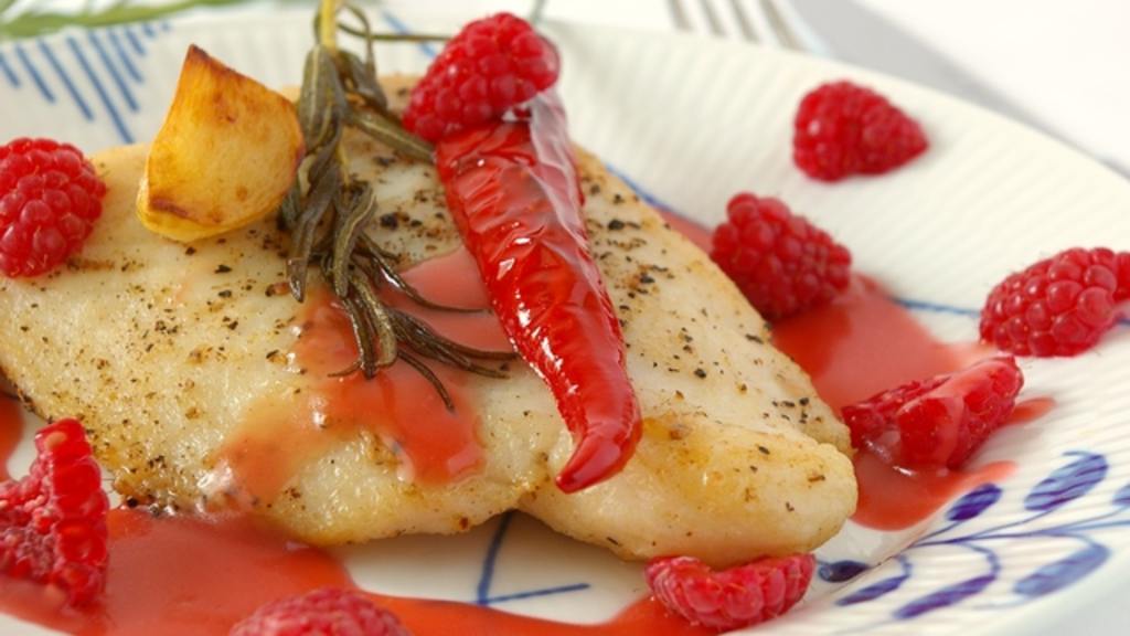 Pan Seared Fish With Raspberry Vinaigrette Recipe - Food.com
